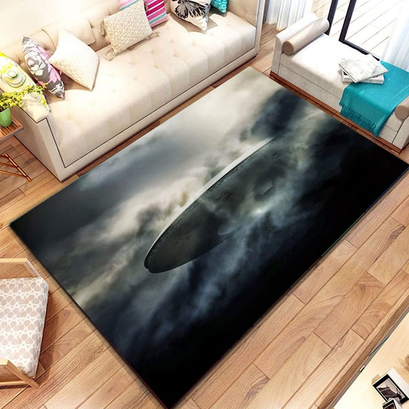 Large Carpet UFO Alien Carpet Mystery Science Fiction Theme Rugs for ...