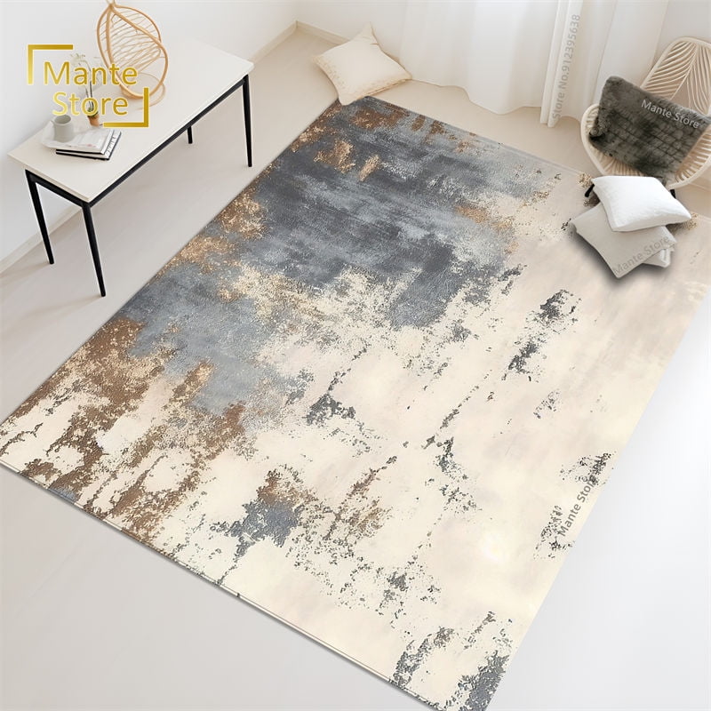 Large Carpet Vintage Style Center table rug With Abstract Painting ...
