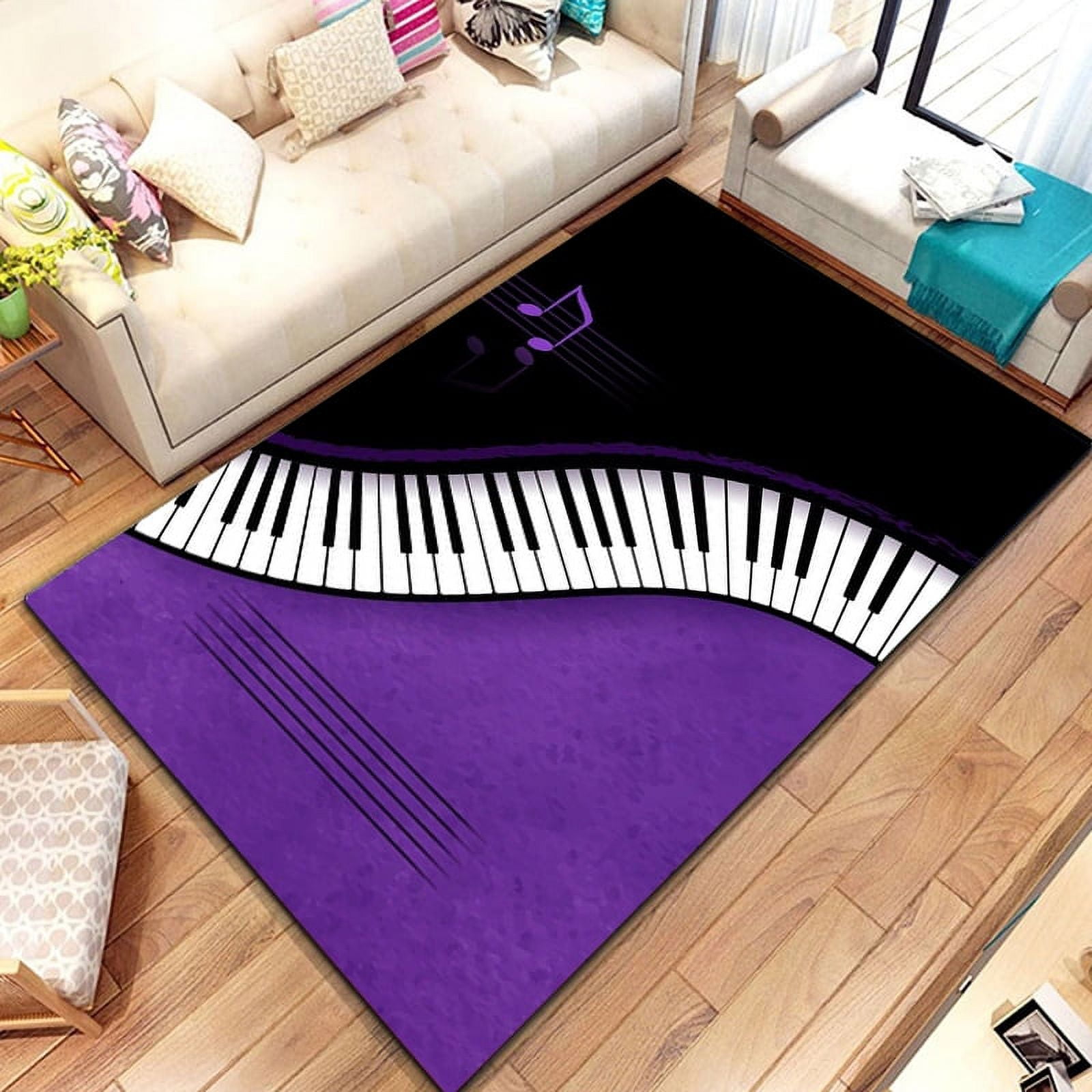 Large Carpet piano keyboard Area Rug Carpet for Home Living Room ...