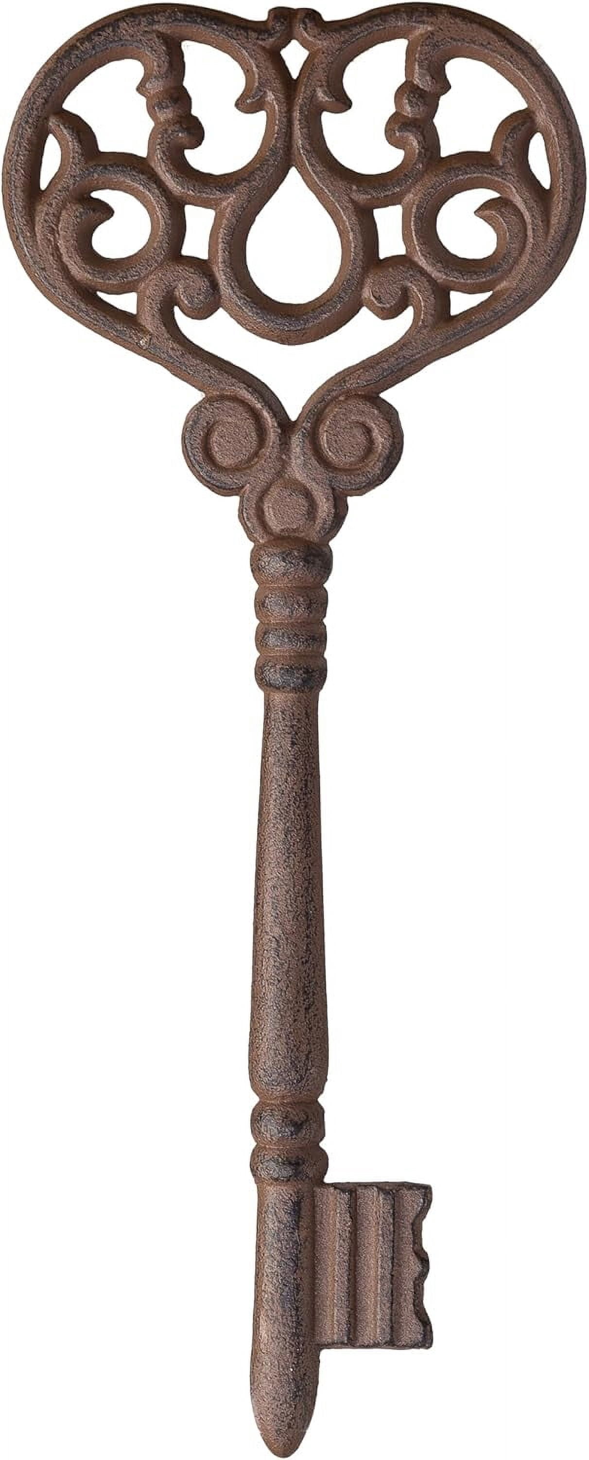 Large Cast Iron Skeleton Key - Gothic Furniture Rustic Home Decor for ...