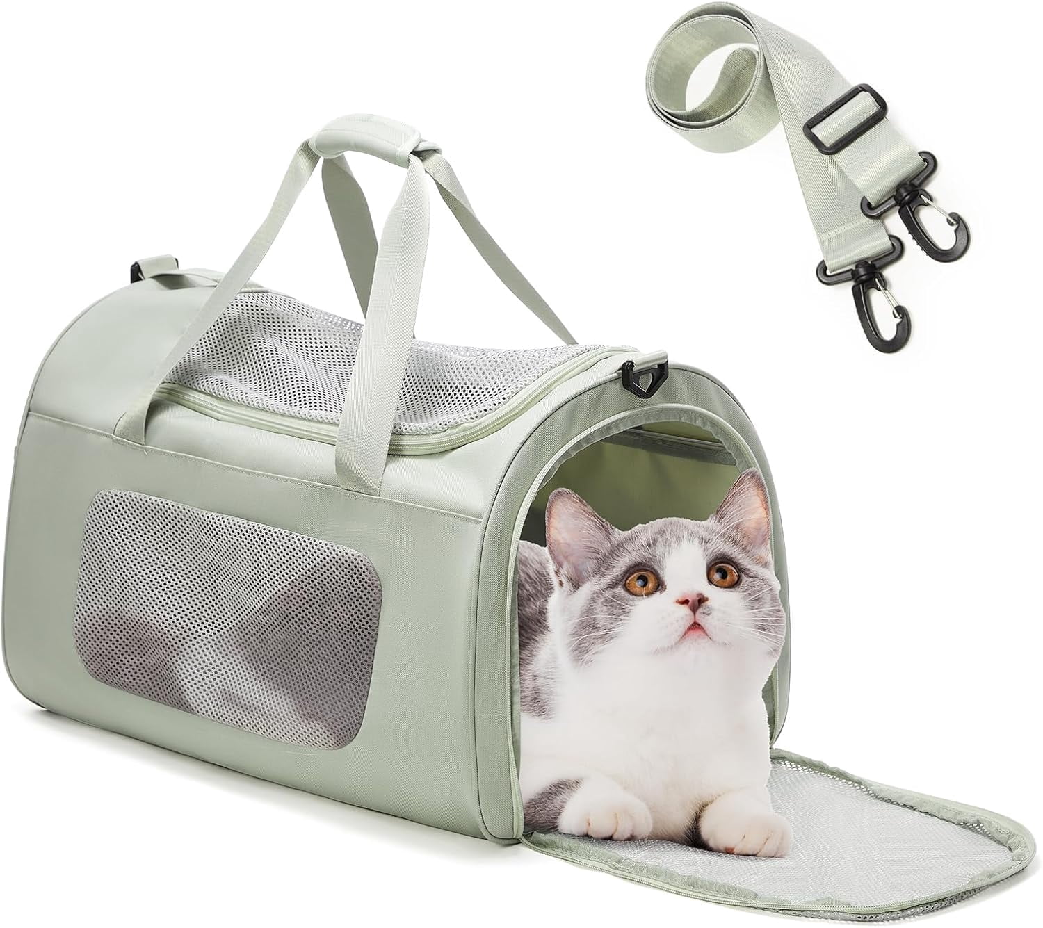 Large Cat Carrier Soft,Dog Carrier Airline Approved with Soft Sided,Dog ...