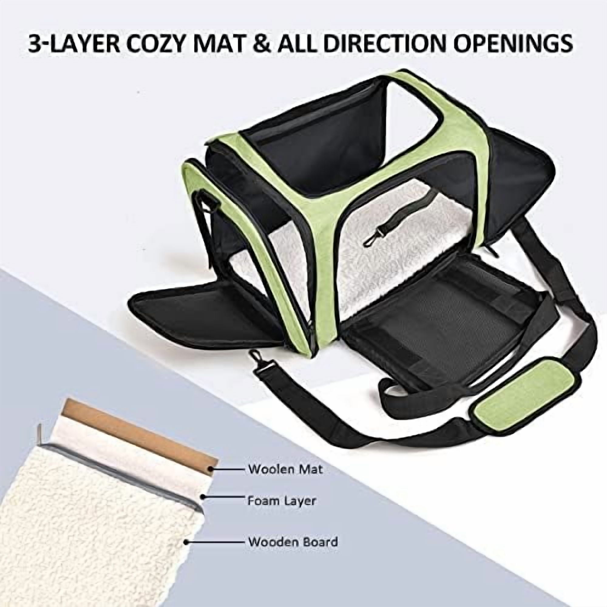 Large Cat Carriers Dog Carrier Pet Carrier for Large Cats Dogs Puppies ...