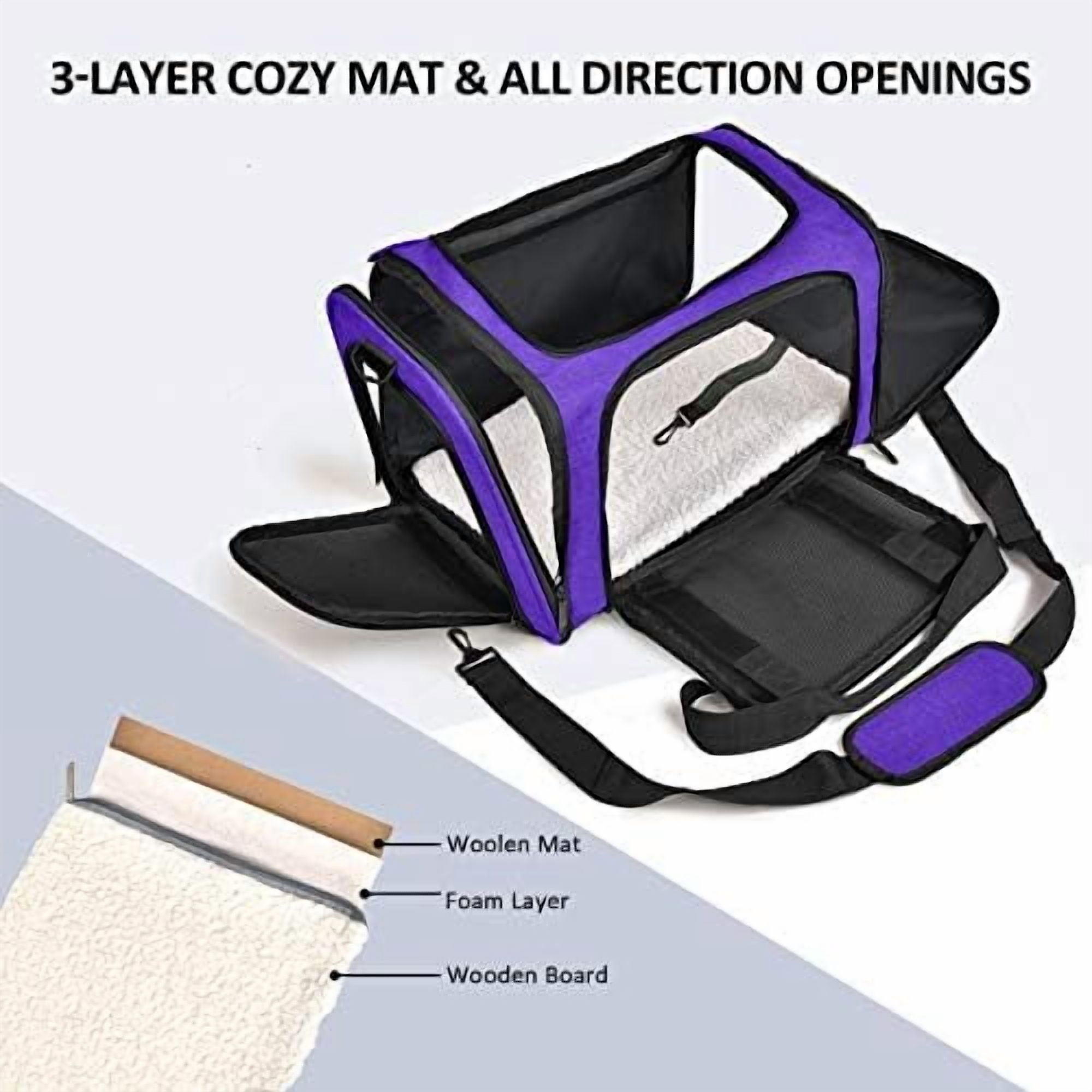 Large Cat Carriers Dog Carrier Pet Carrier for Large Cats Dogs Puppies ...