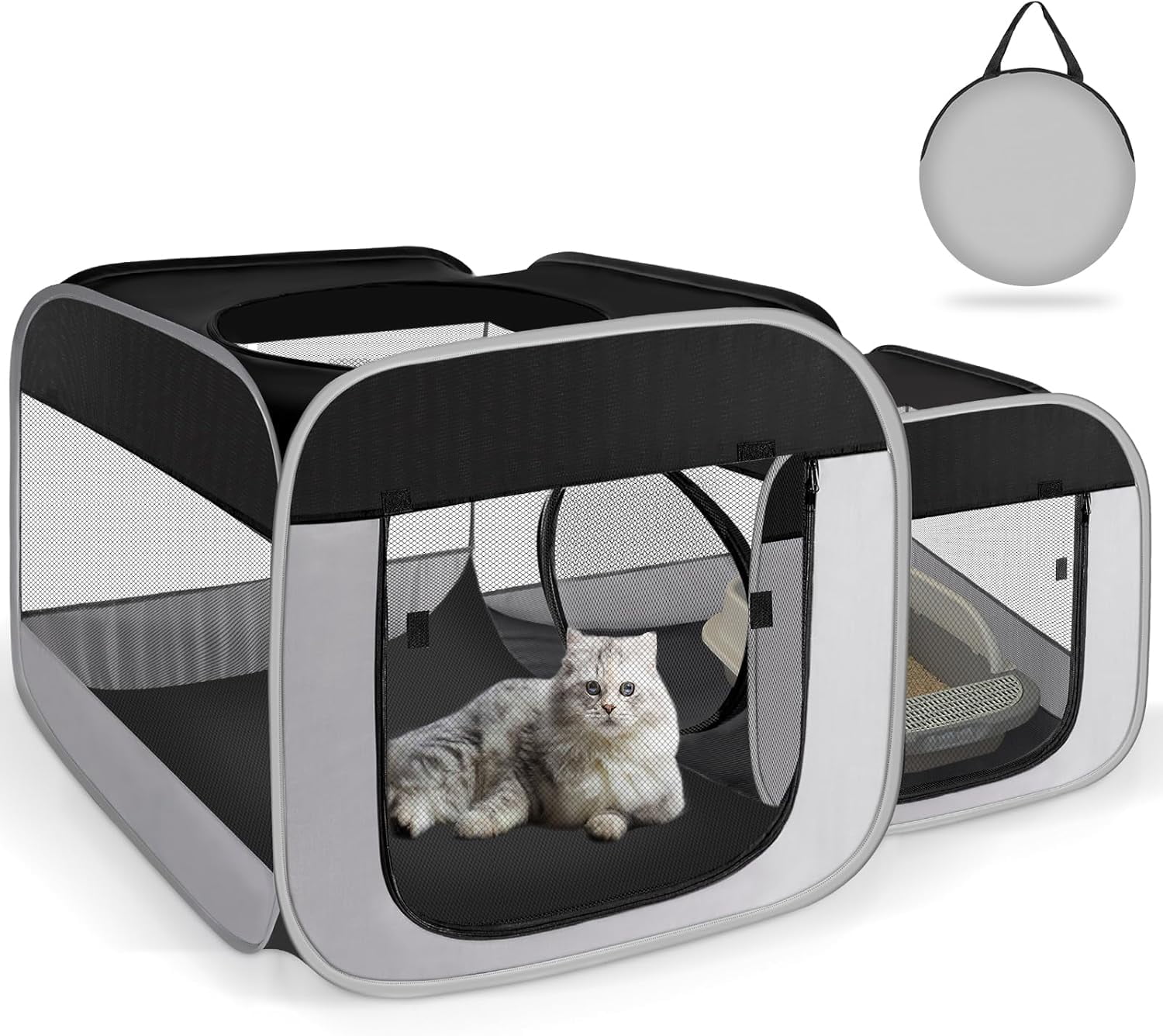 Large Cat Playpen with Separate Areas,Outdoo&Indoor Cat Enclosures ...
