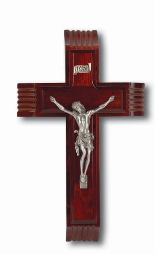 Large Catholic Dark Cherry Wood Sick Call Crucifix, 10" - Walmart.com