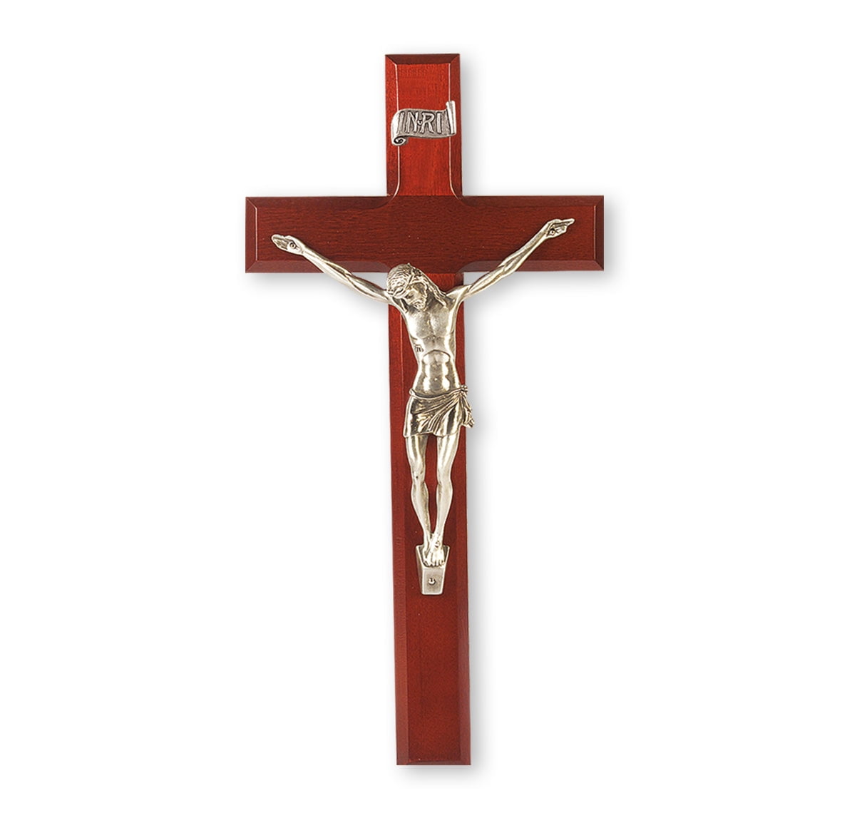 Large Catholic Dark Cherry Wood Wall Crucifix, 12", for Home, Office ...