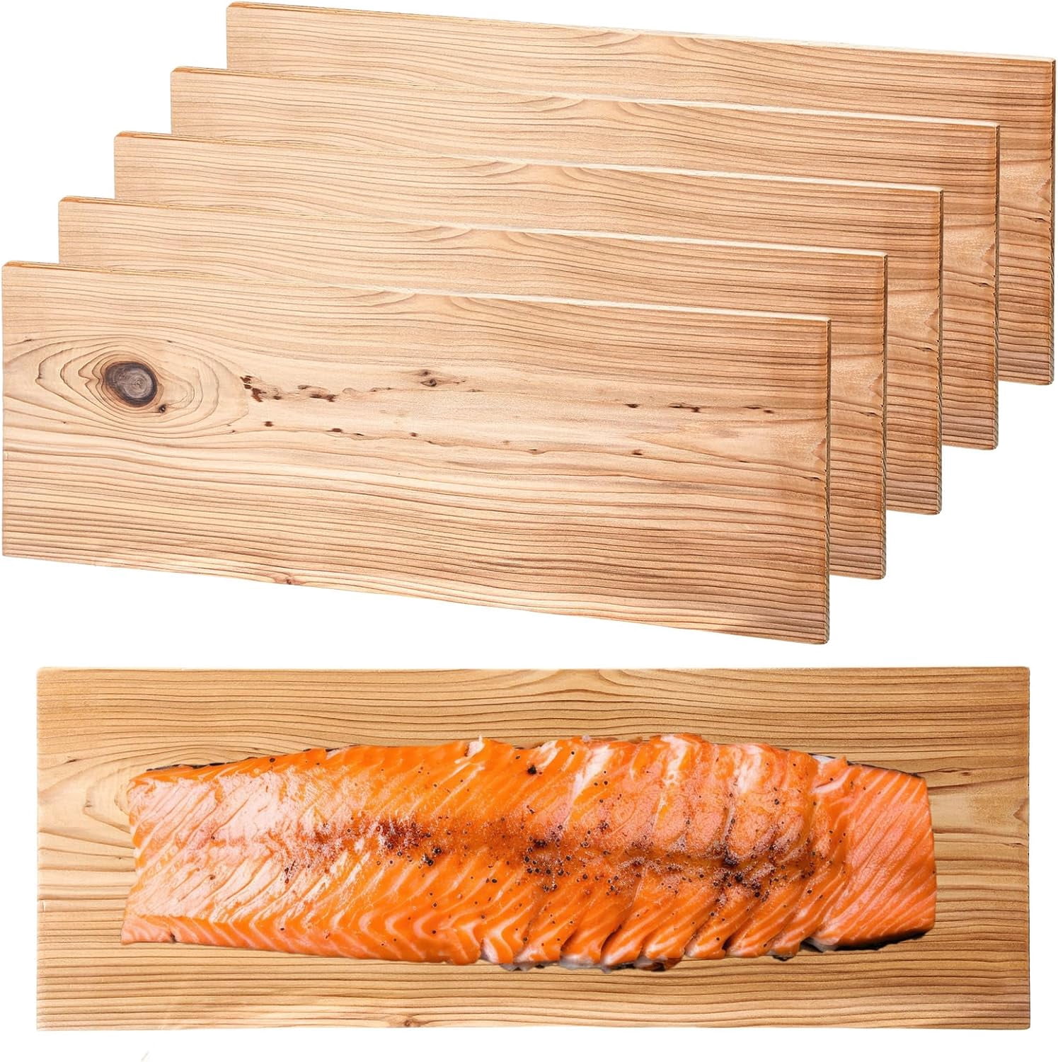 Large Cedar Planks for Grilling Salmon Thicker Design Full Filet of ...