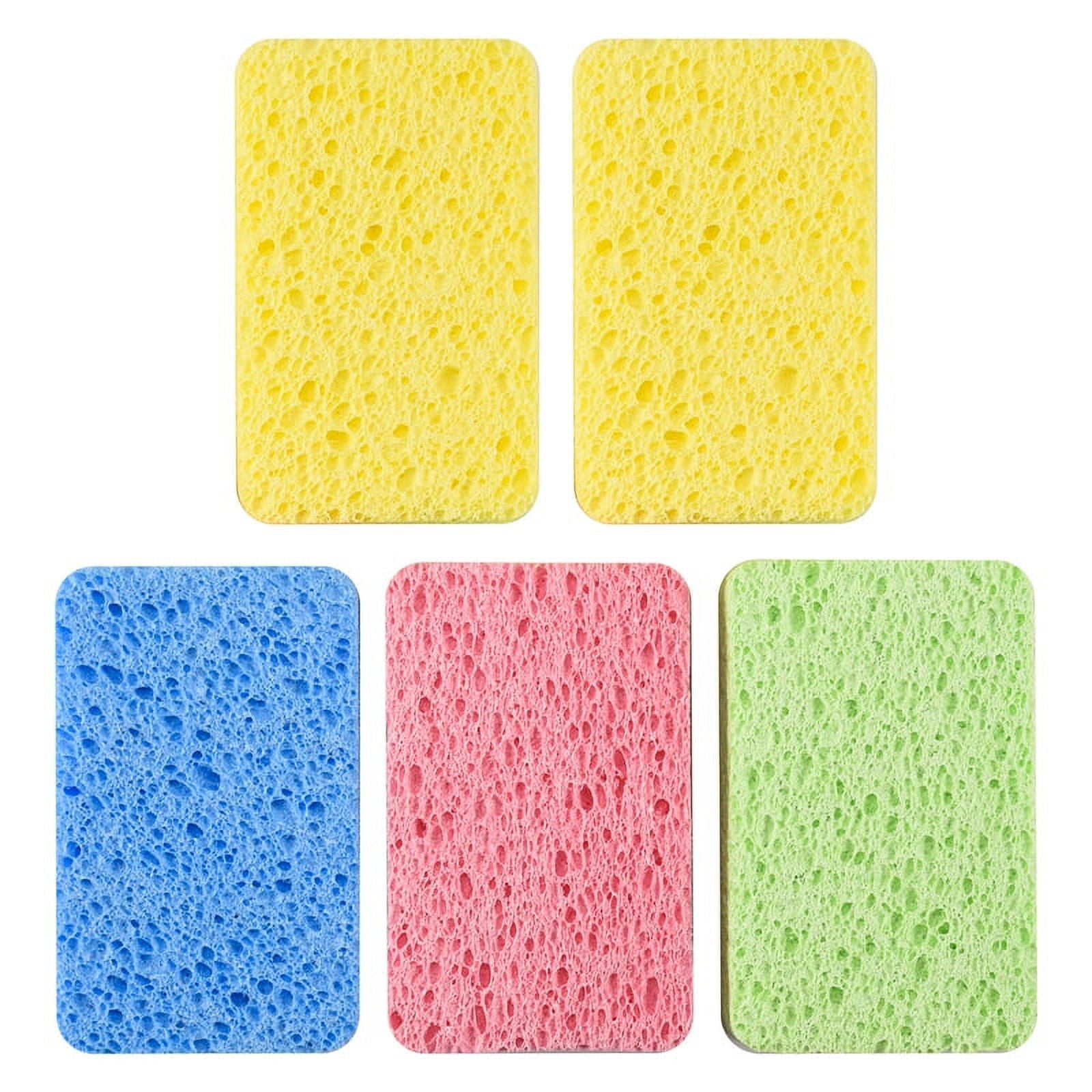 Large Cellulose Sponges,Kitchen Sponges for Dish, Duty Scrub Sponges ...