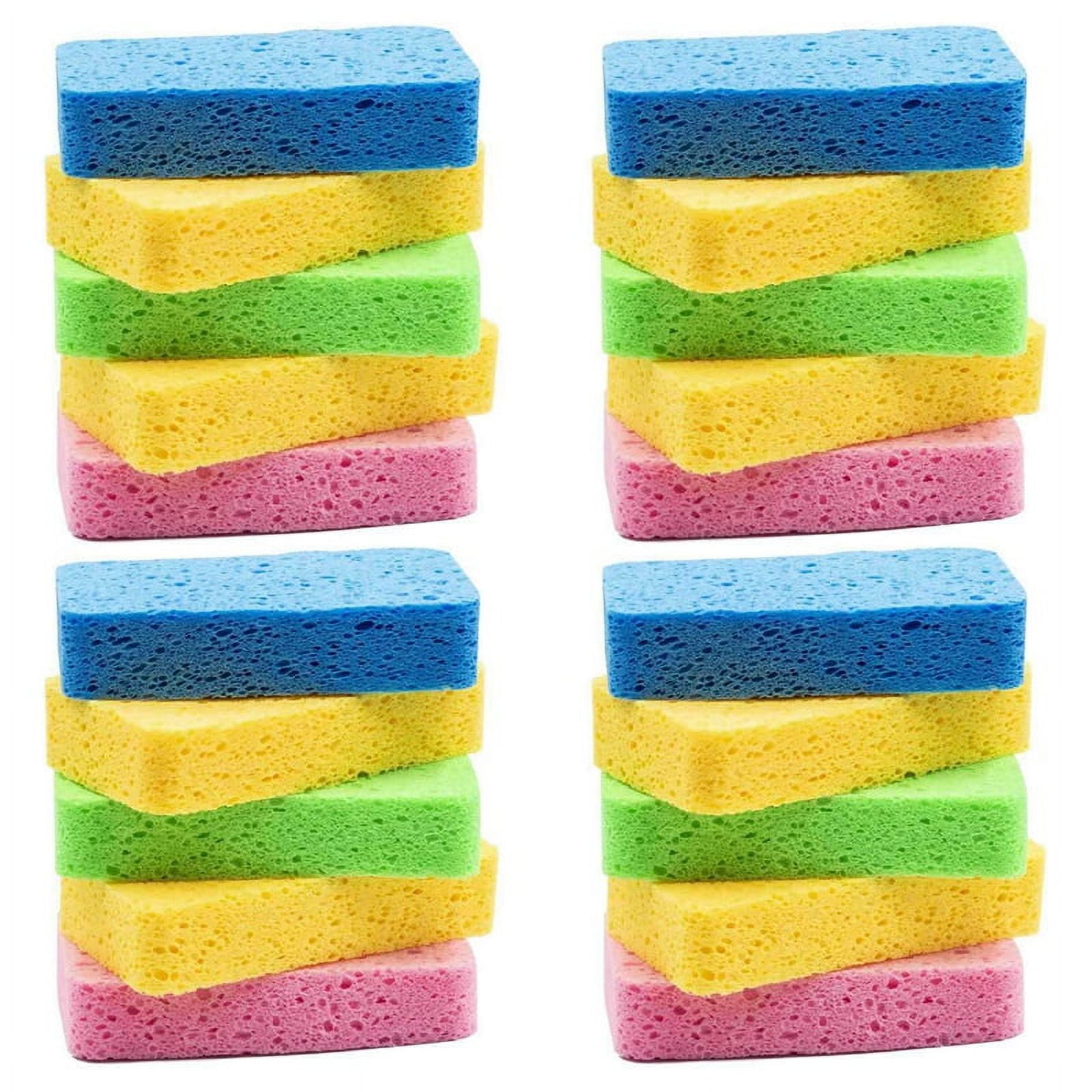 Large Cellulose Sponges,Kitchen Sponges for Dish, Duty Scrub Sponges ...