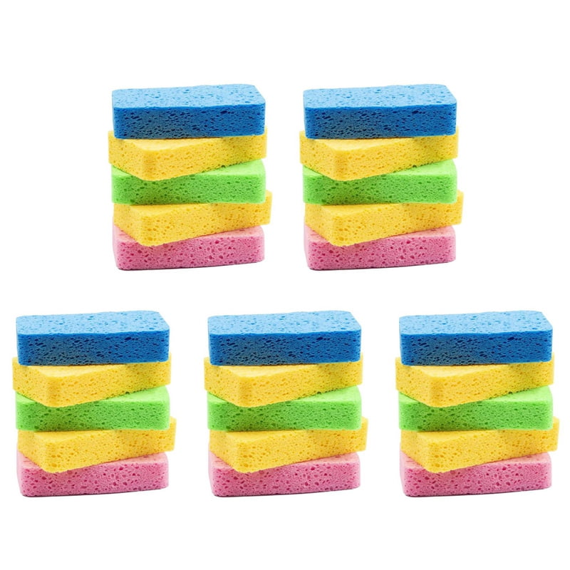 Large Cellulose Sponges,Kitchen Sponges for Dish, Duty Scrub Sponges ...