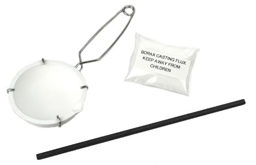 Large Ceramic Crucible Tong Flux Rod Set Scrap Gold Silver Copper ...