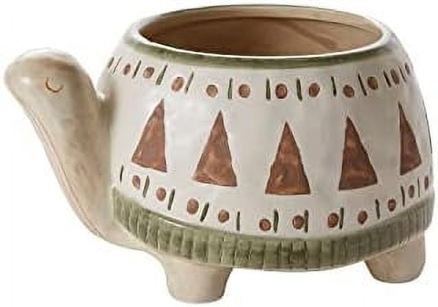 Large Ceramic Turtle Planter Pot for Plants, Flowers & Succulents ...