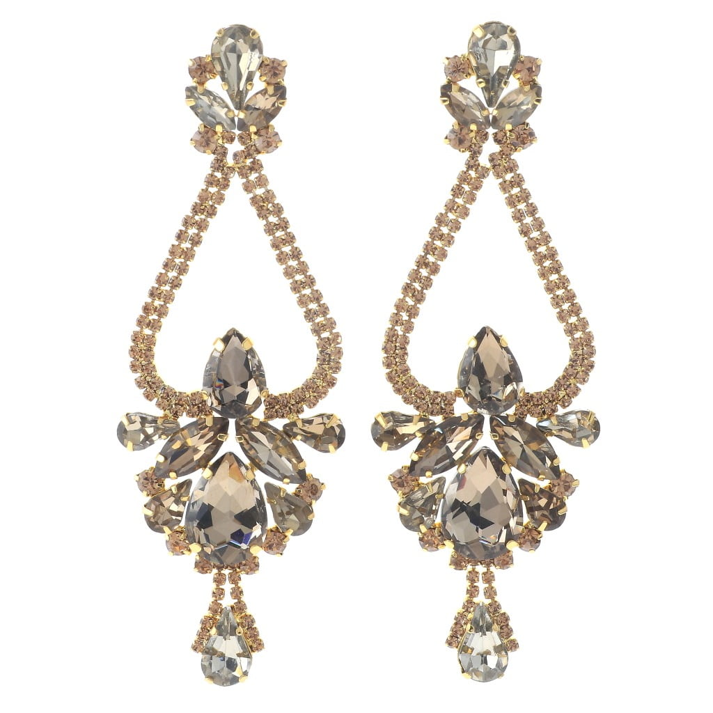 Large Chandelier Rhinestone Earring - Walmart.com