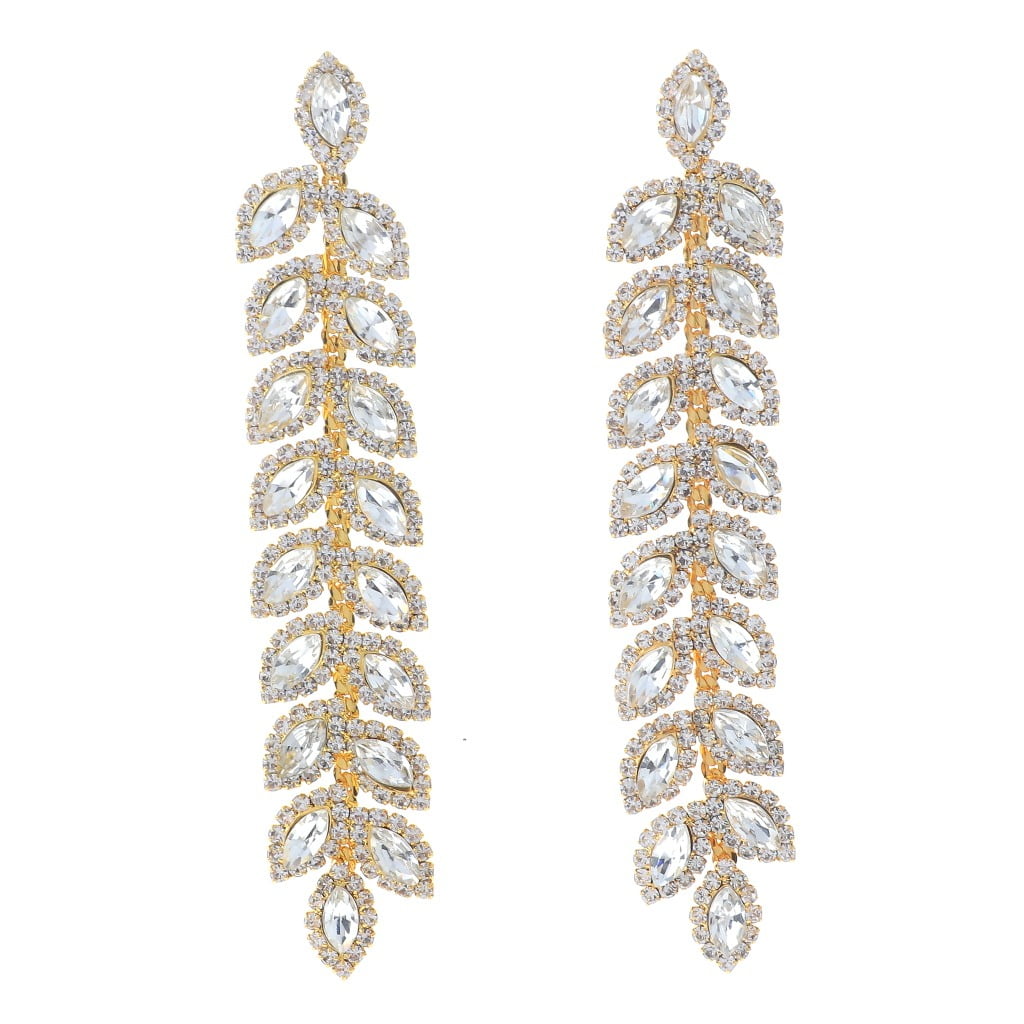 Large Chandelier Rhinestone Earring - Walmart.com