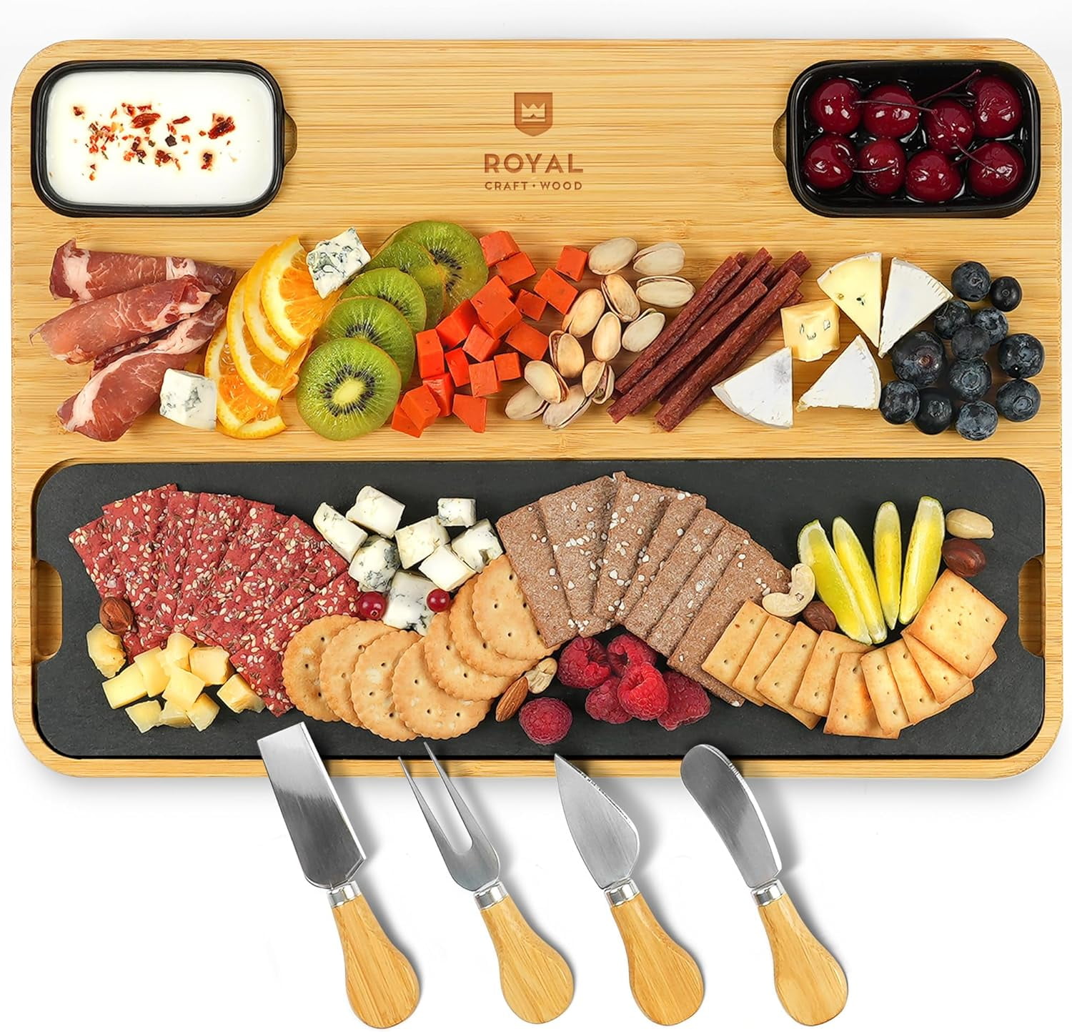 Large Charcuterie Boards: Cheese Board Set, Serving Tray & Platter ...