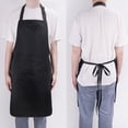 Large Chef Apron for Men and Women, Cooking Kitchen Aprons with 2 Large ...