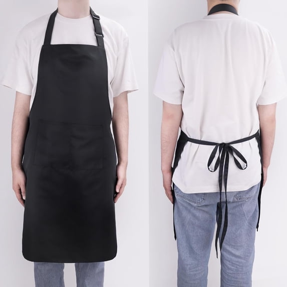 Large Chef Apron for Men and Women, Cooking Kitchen Aprons with 2 Large ...