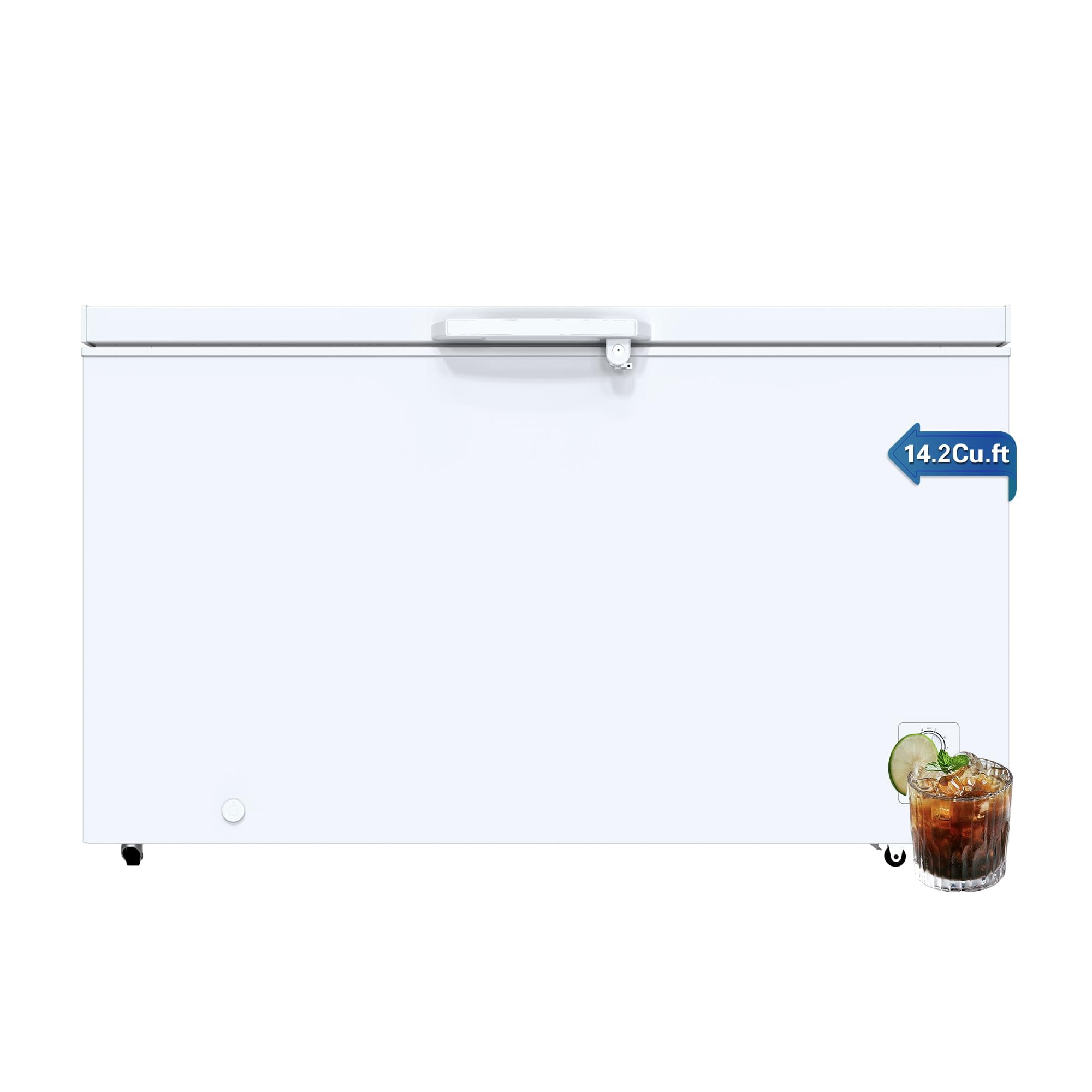 Large Chest Freezer 14.2 Cu.ft Deep Freezer FreeStanding Top Door ...