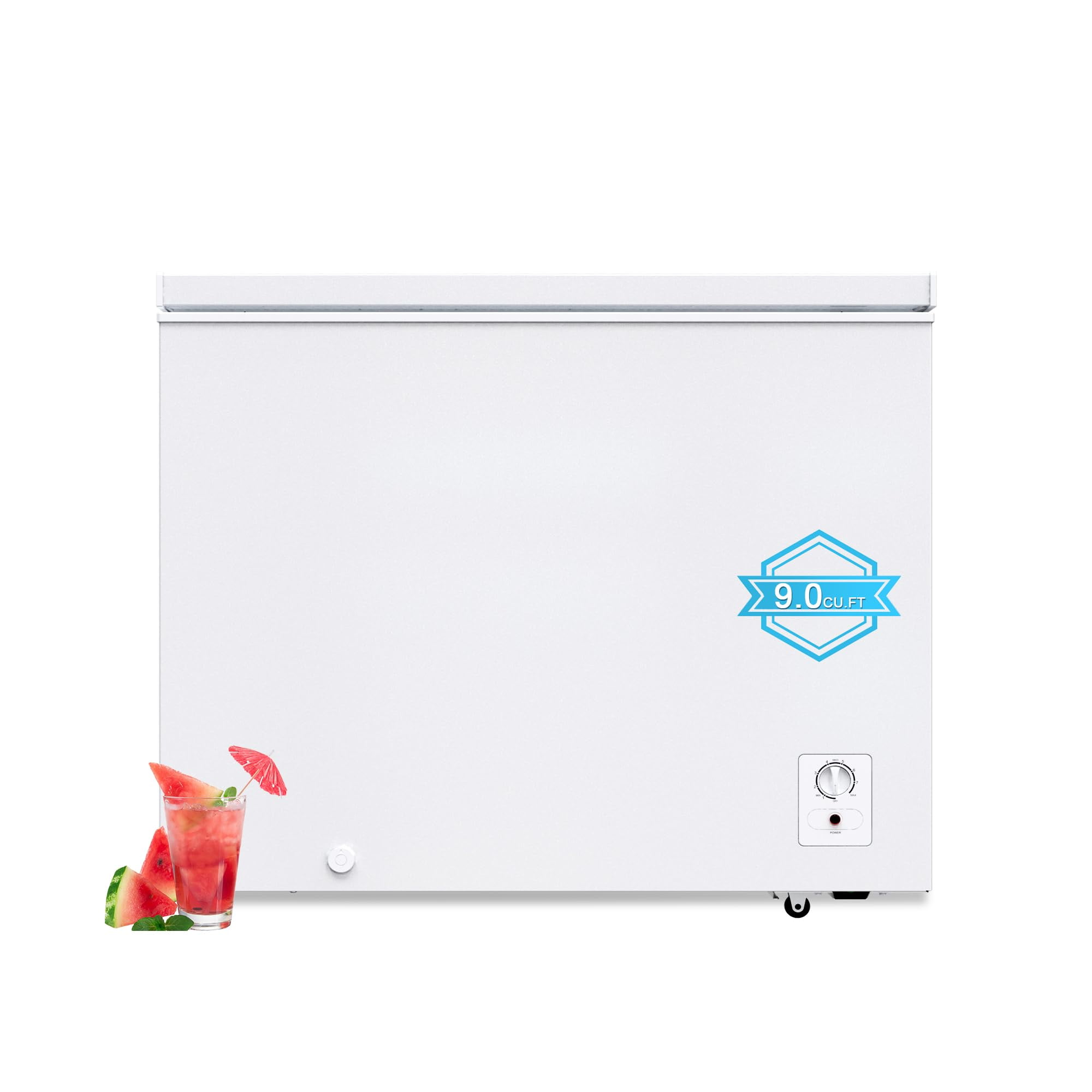 Large Chest Freezer 9 Cu ft Deep Freezer FreeStanding Top Door Freezer ...