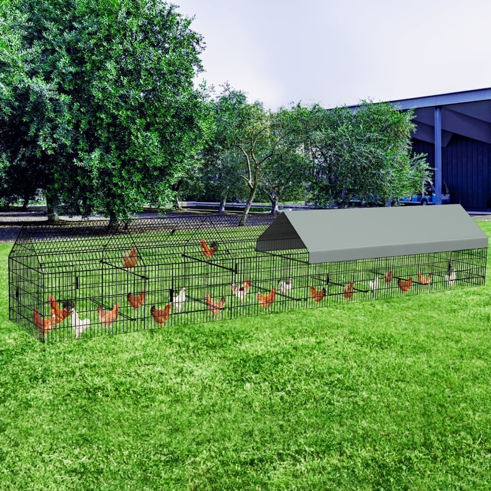 Large Chicken Coop with Upgraded Cover, DOMIPET 252" x 42" x 44" Pet ...