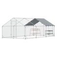 Large Chicken Coop with Run, 9.8'x19.7' Chicken Pen, Waterproof Outdoor ...