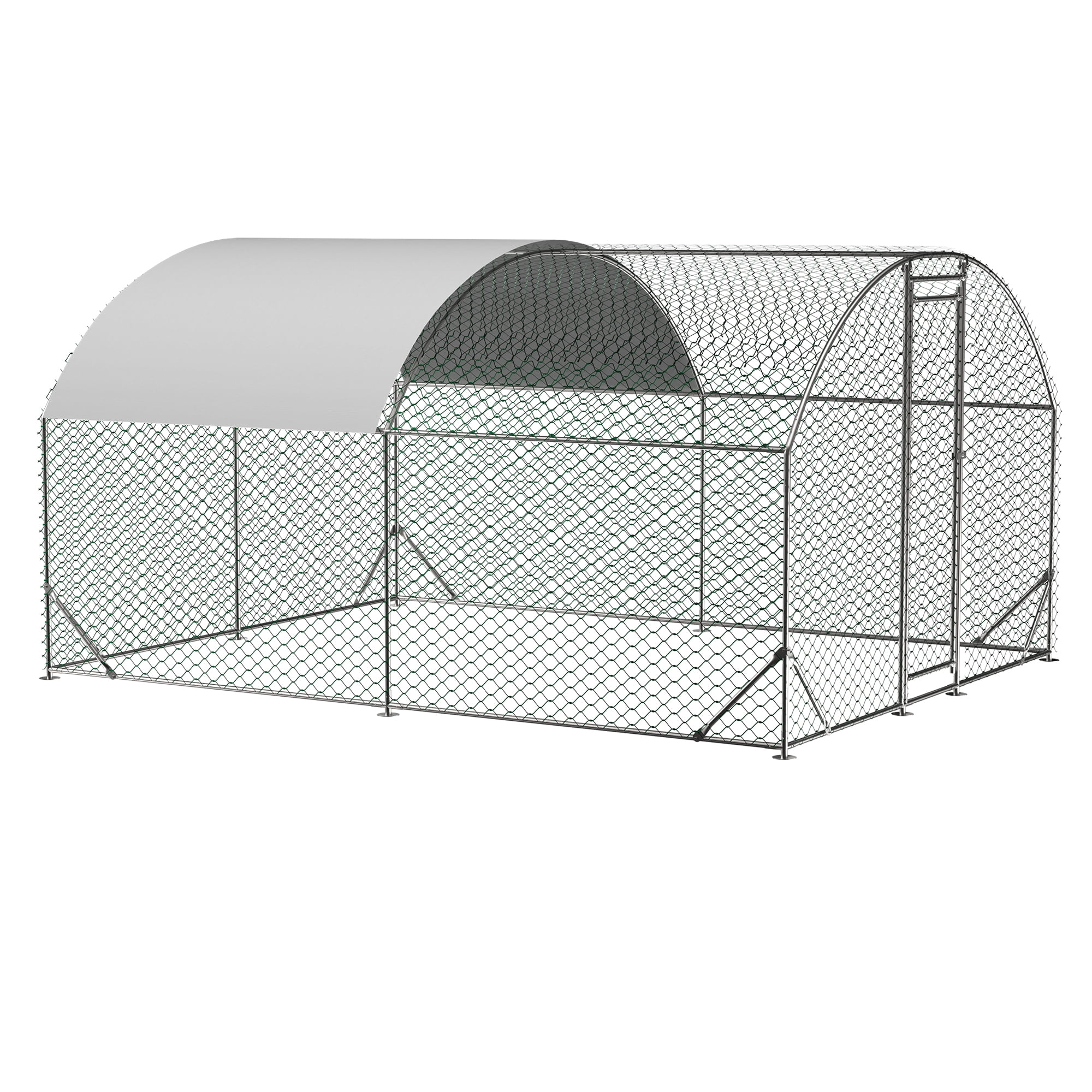Large Chicken Runs Coop with Metal Wire Fence Enclosure,Walk-in Poultry ...