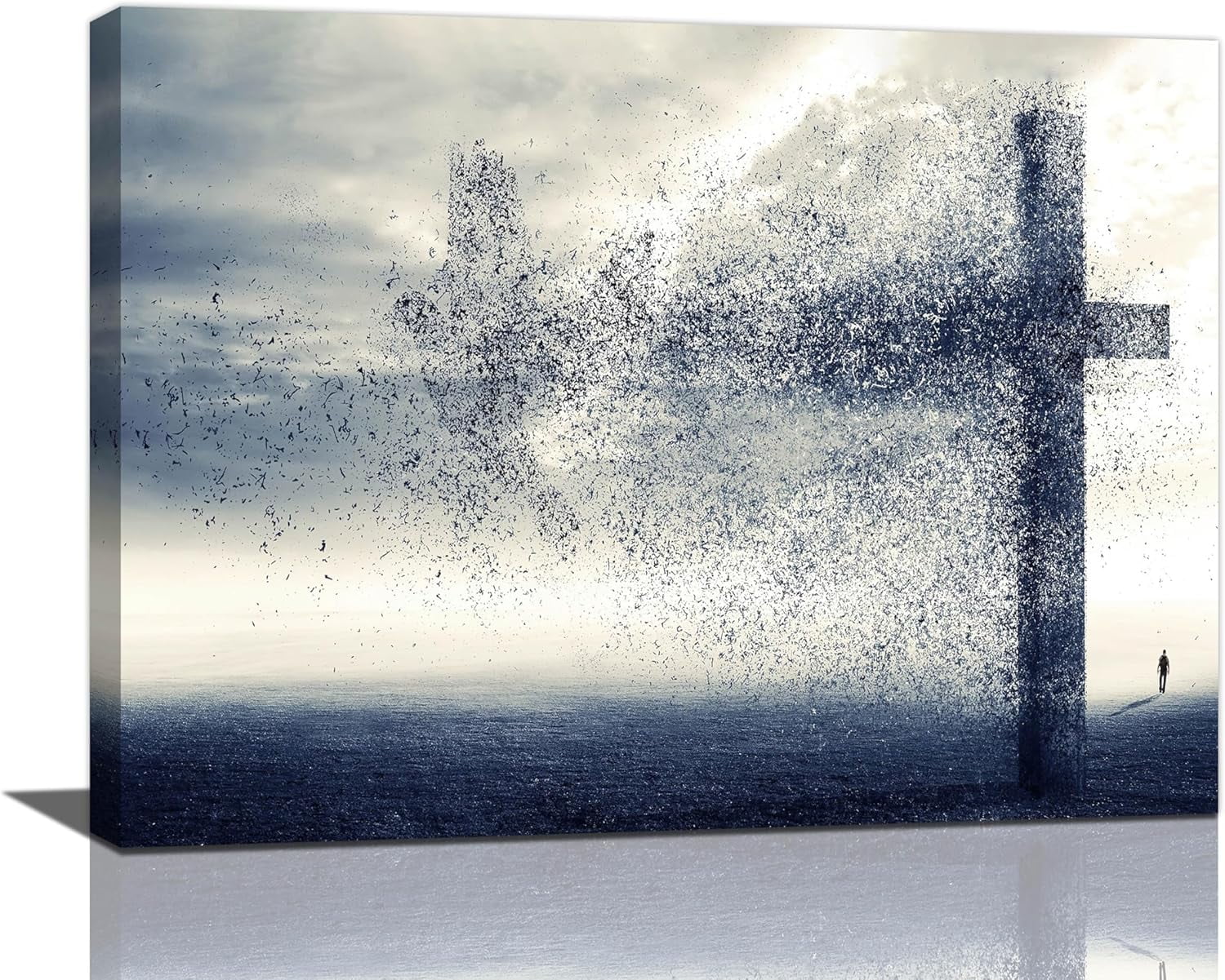 Large Christian Cross Wall Art Cross Dove Pictures Decor Religious ...
