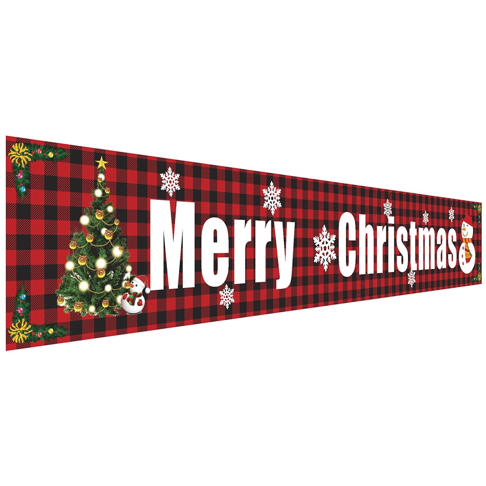 Large Christmas Banner Decoration, Merry Christmas Banner Backdrop ...