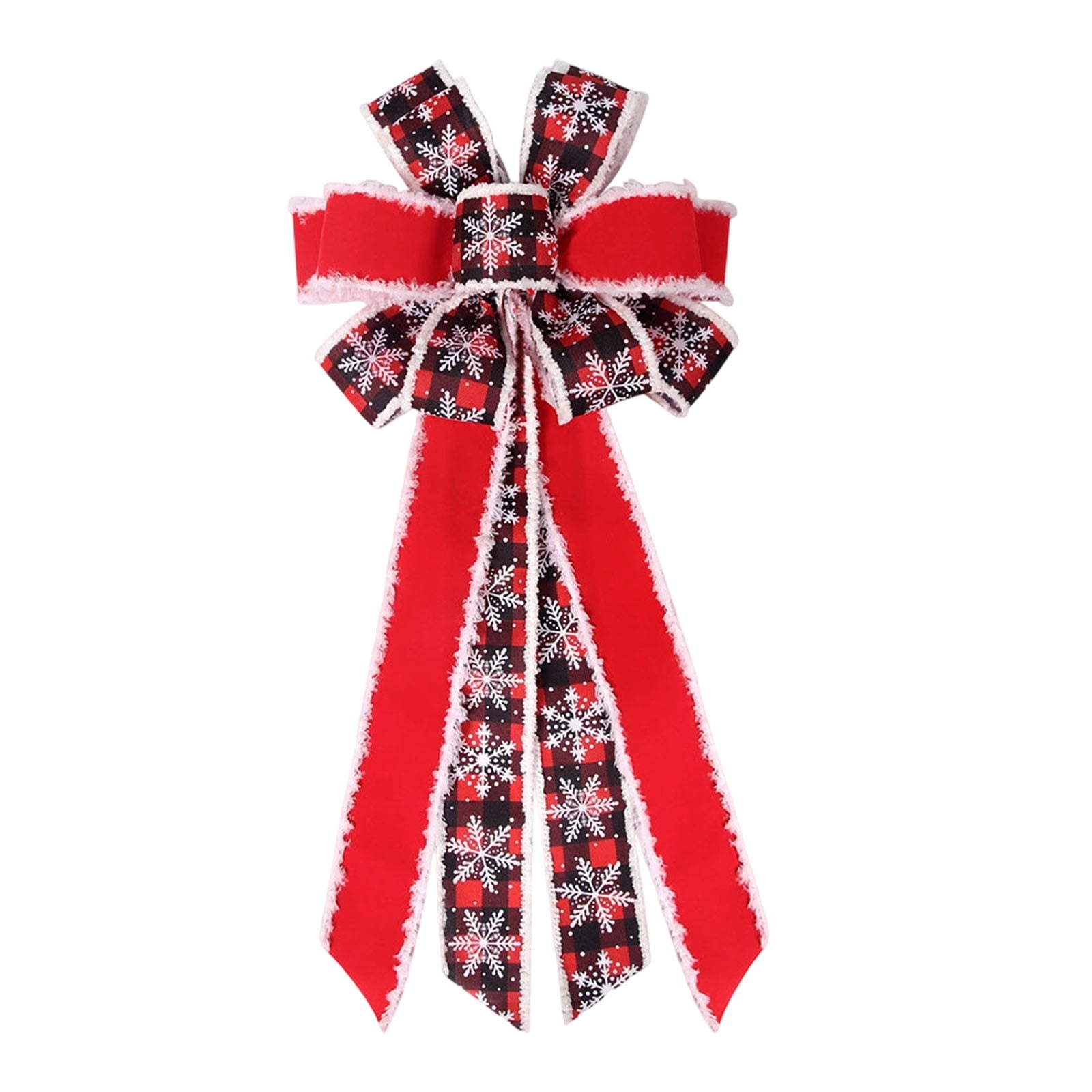 Large Christmas Bows Decorations for Tree Garland Wreath Xmas Ornaments ...