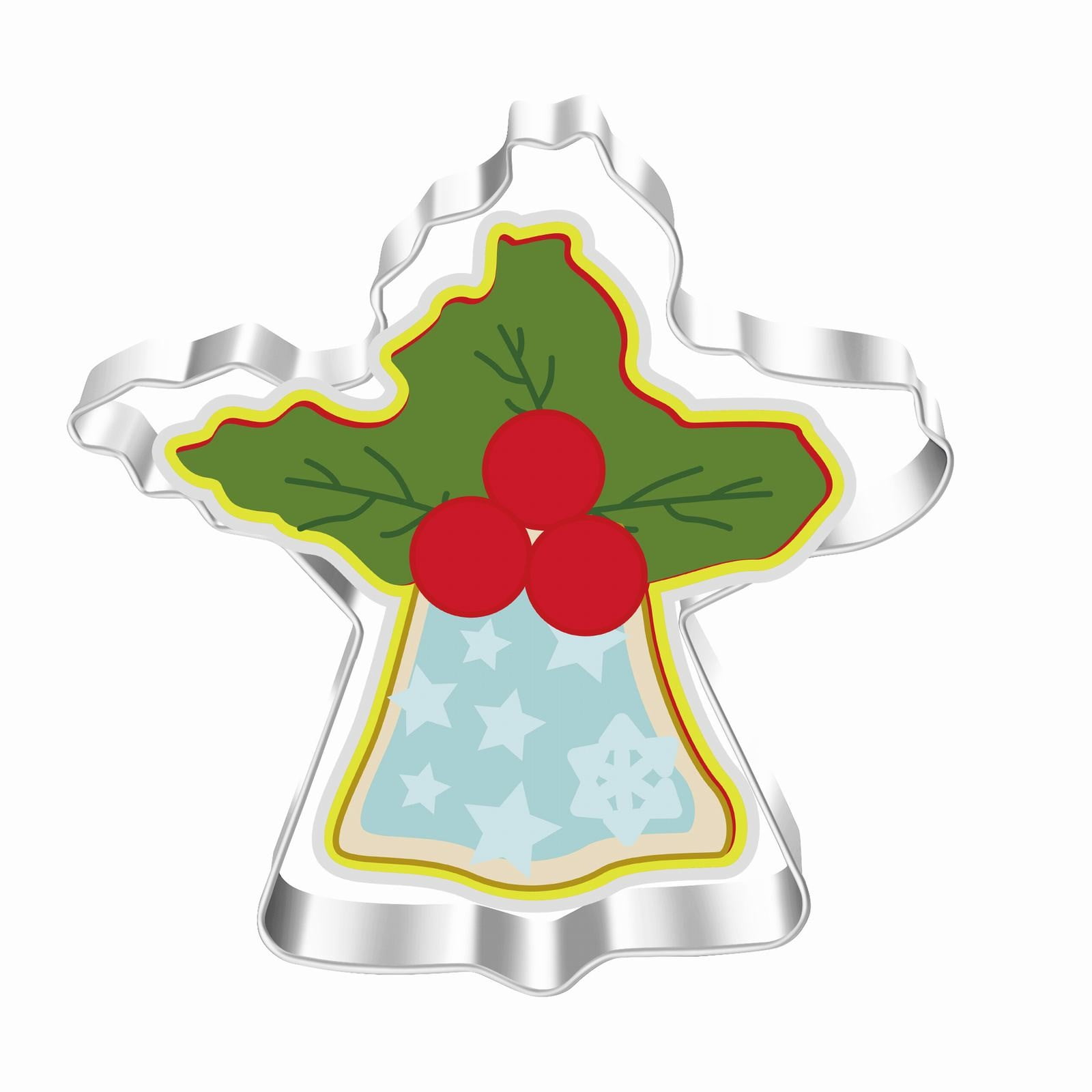 Large Christmas Cookie Cutter 4-Inch Stainless Steel Holiday Baking ...