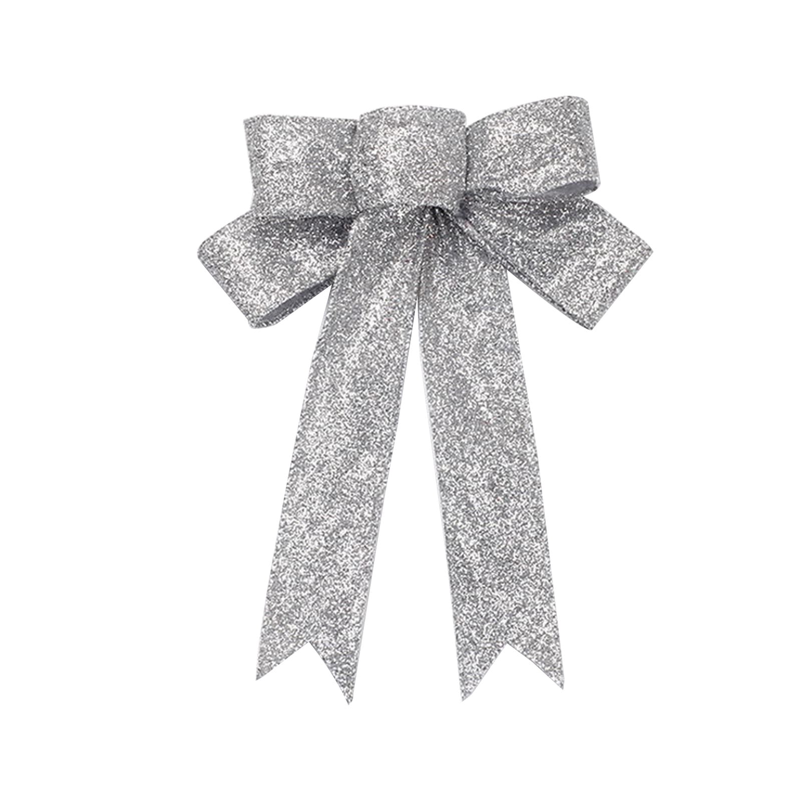 Large Christmas Ribbon Bow for Wreaths, 10x18 Inches with Long Tails ...