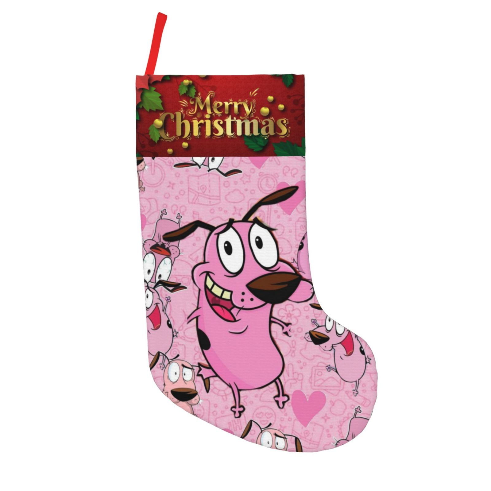 Large Christmas Stockings 18 Inch Courage the Cowardly Dog Xmas Hanging ...