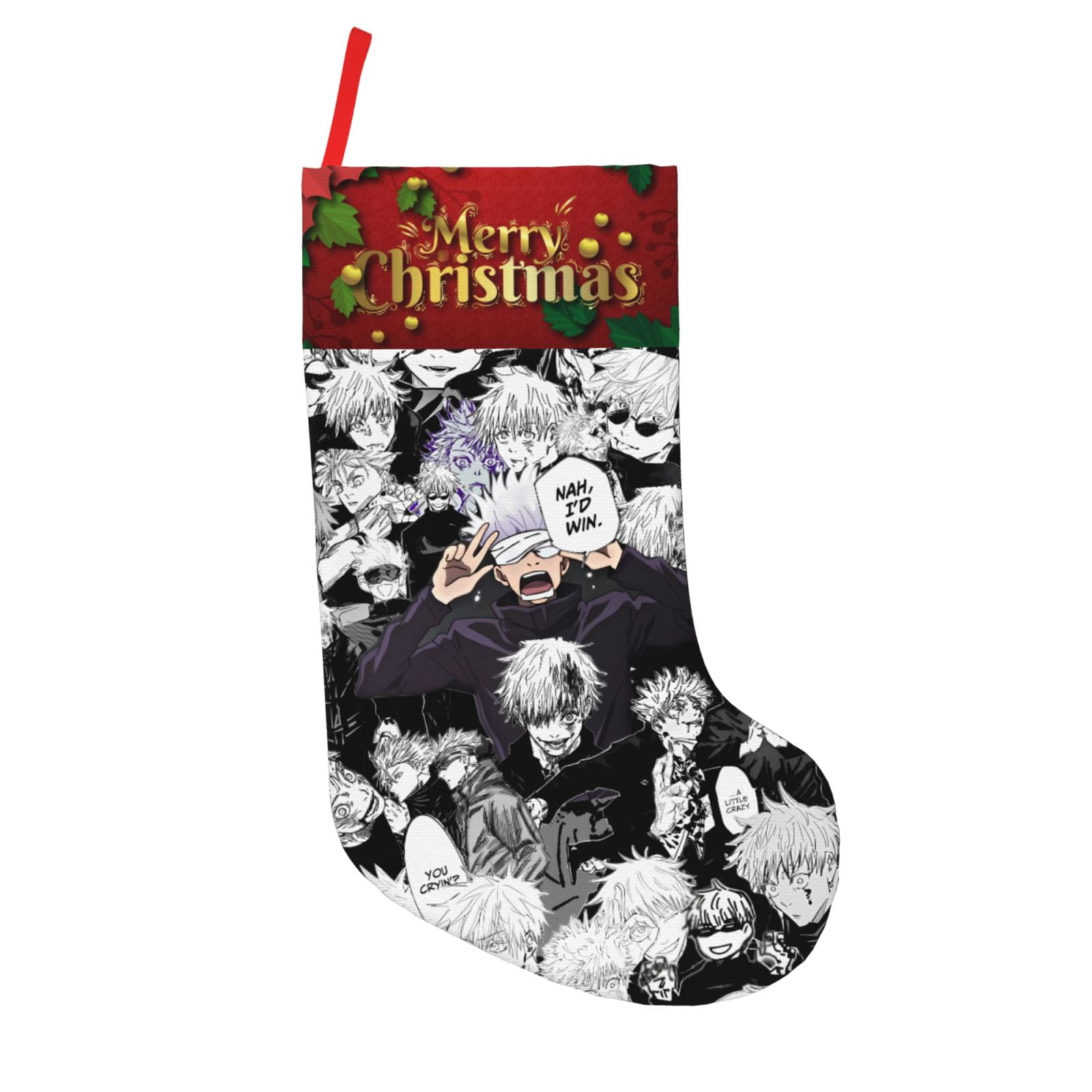 Large Christmas Stockings 18 Inch Jujutsu Kaisen Gojo Satoru Xmas ...