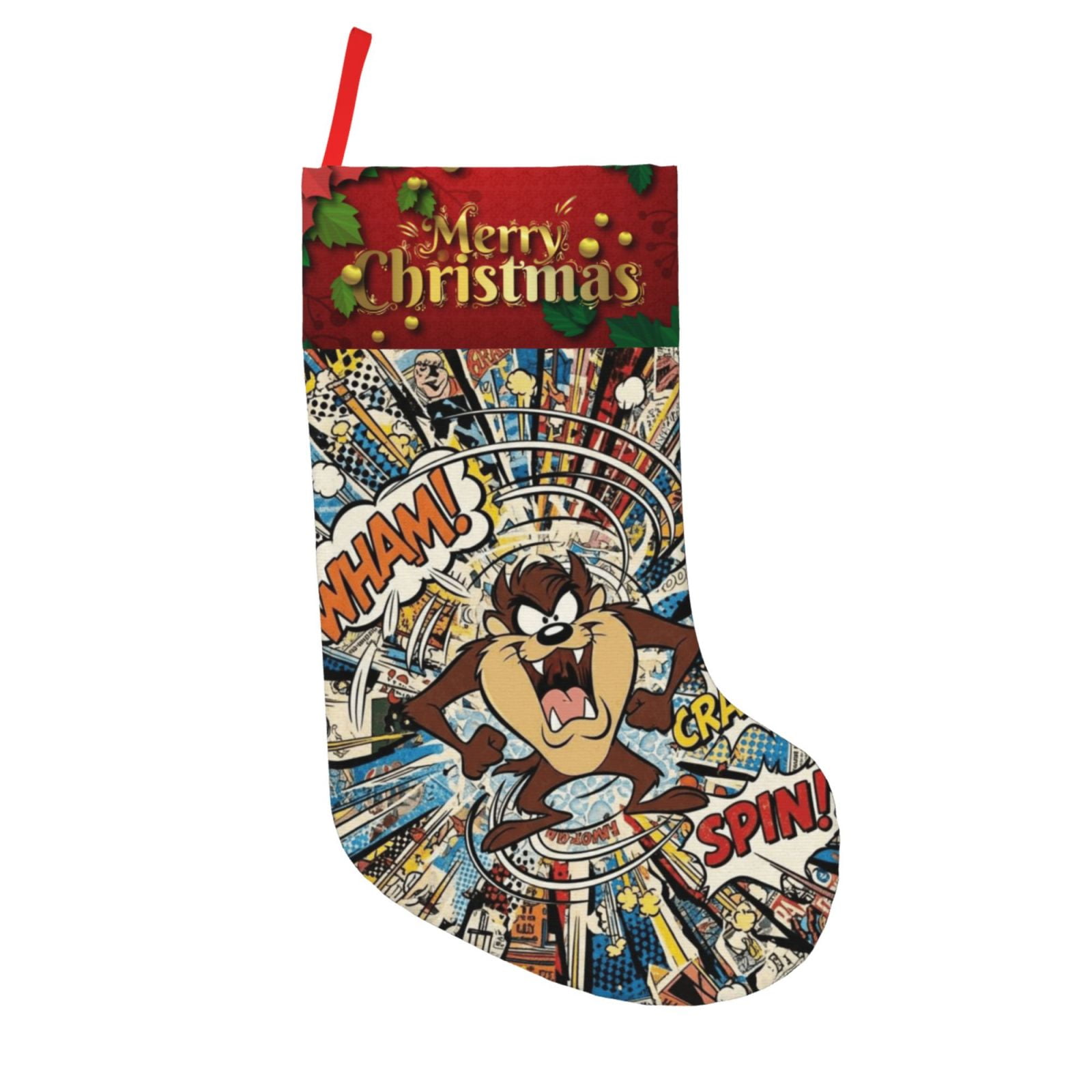 Large Christmas Stockings 18 Inch Looney Tunes Taz-Mania Xmas Hanging ...
