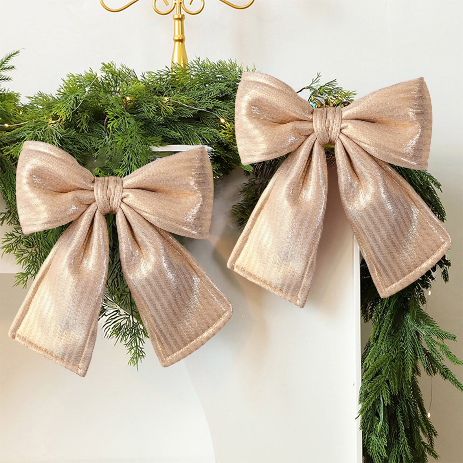 Large Christmas Tree Bow Topper, Wedding Decoration for Arch Chair Back ...
