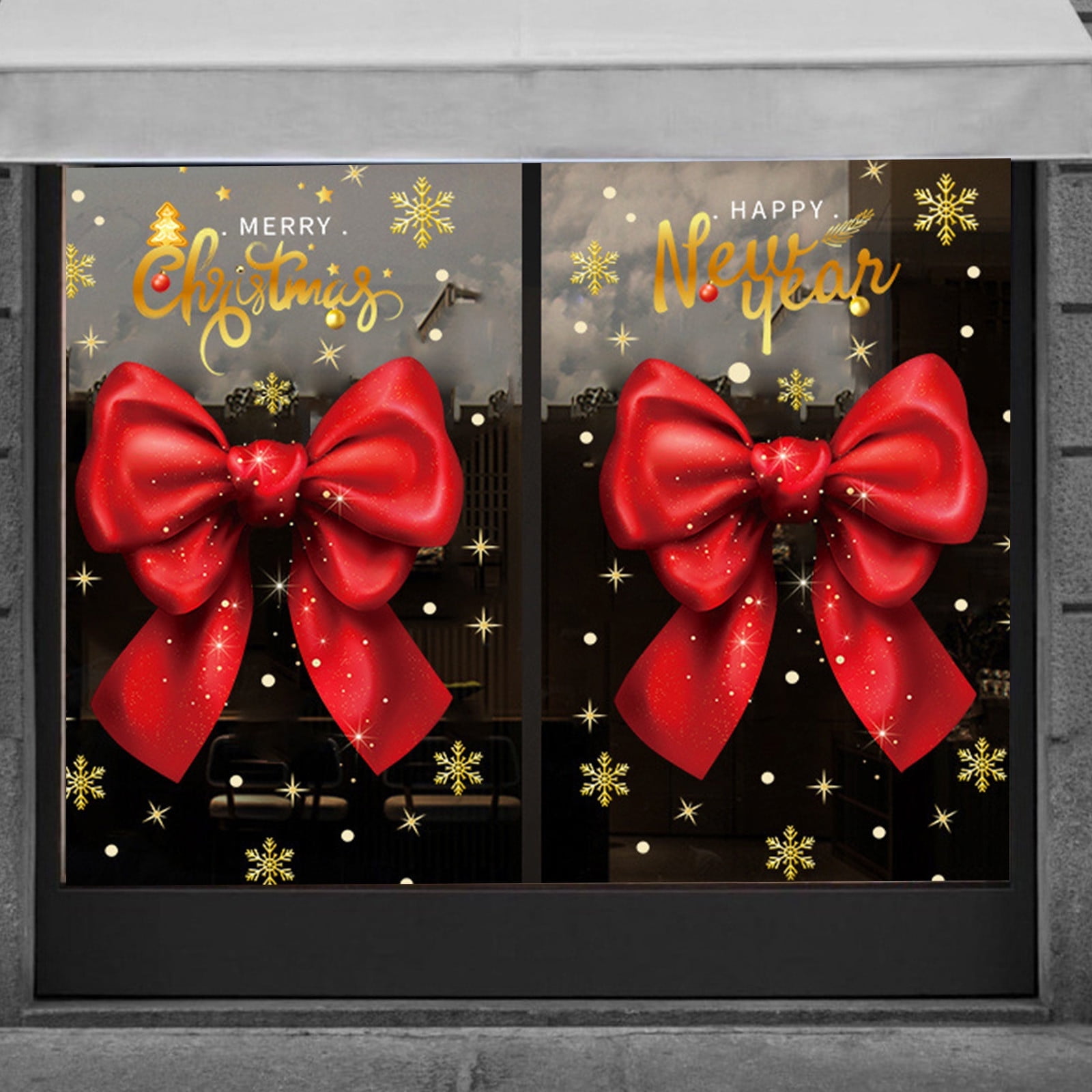 Large Christmas Window Clings for Glass Windows Dri Fit Window Sticker ...