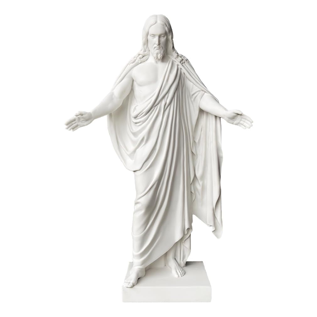 Large Christus Statue 14 Inches, Polystone Jesus Sculpture, Christian ...