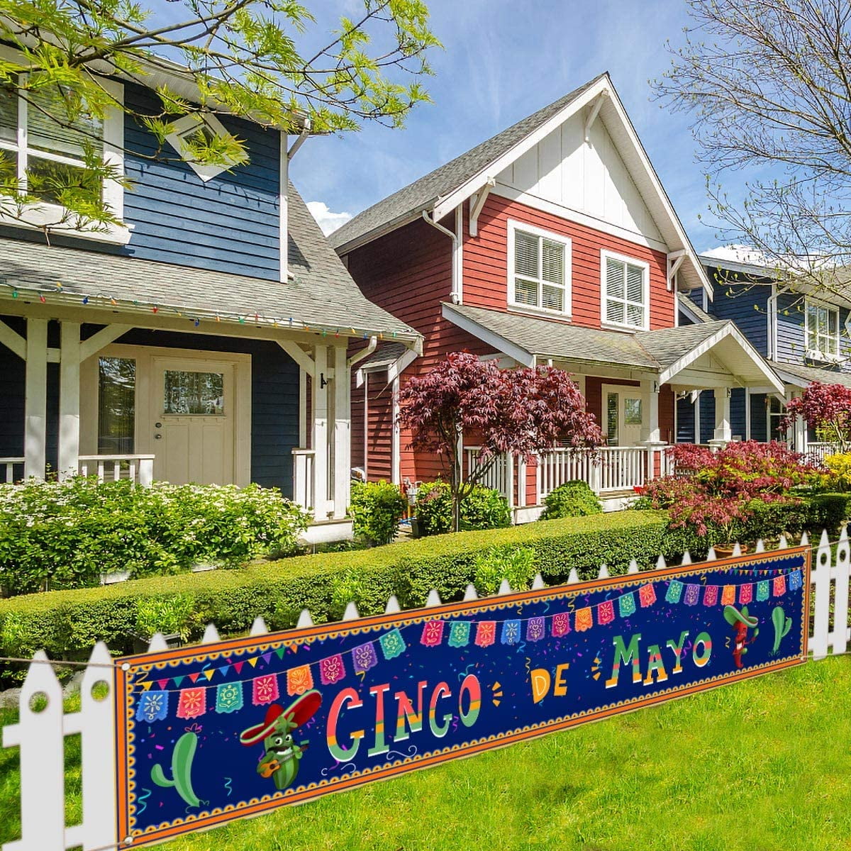 Large Cinco De Mayo Banner for Fence Mexico Cinco De Mayo Party ...