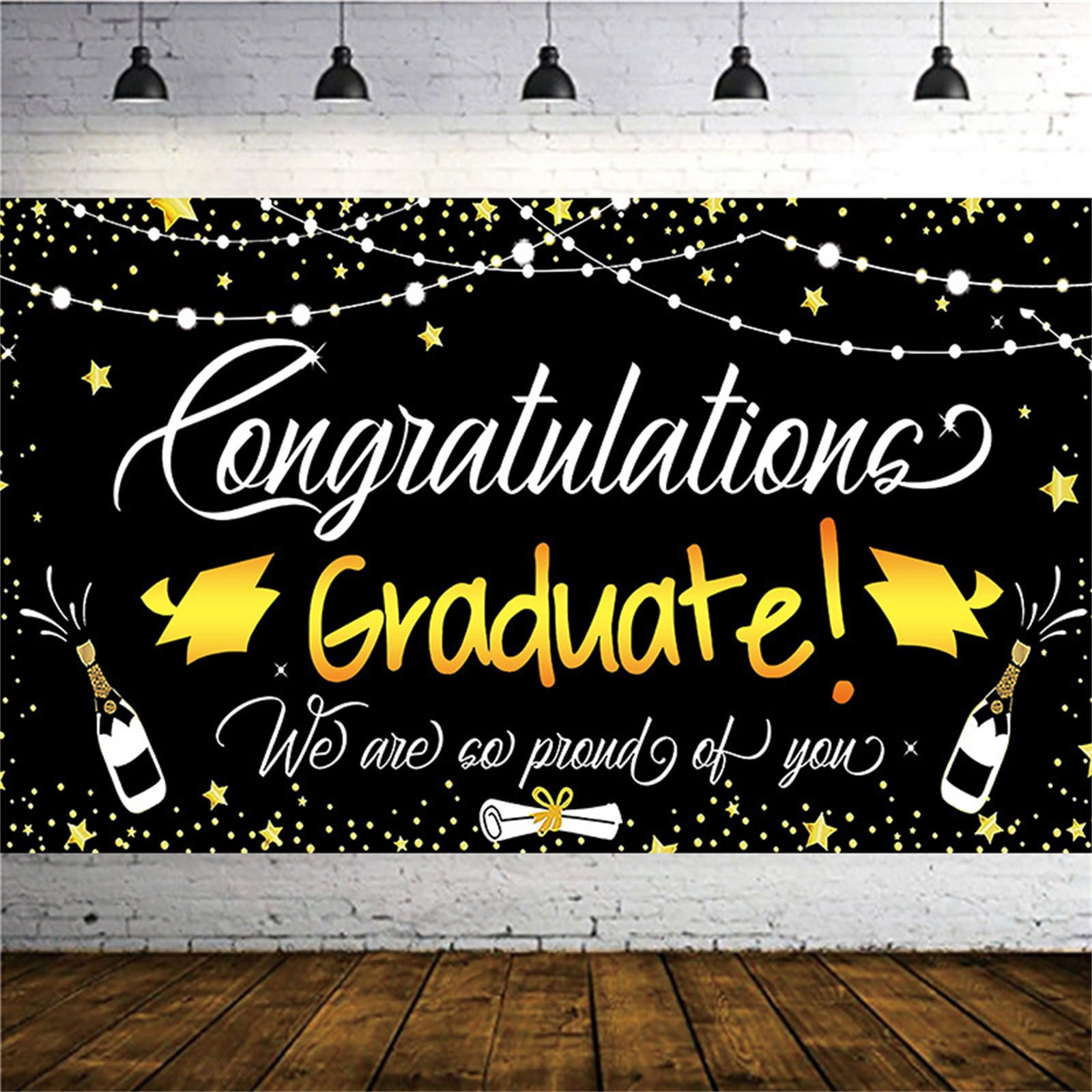 Large Class Of 2022 Graduate Banner Decorations Congratulations Banner ...