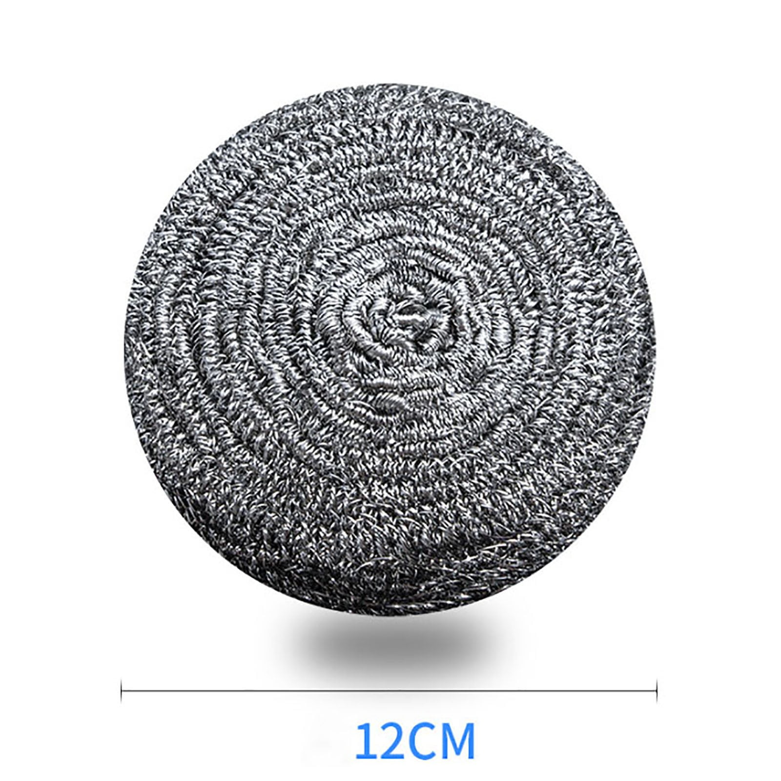 Large Cleaning Ball 12Cm*2， Stainless Sponges Scrubbers Cleaning ...