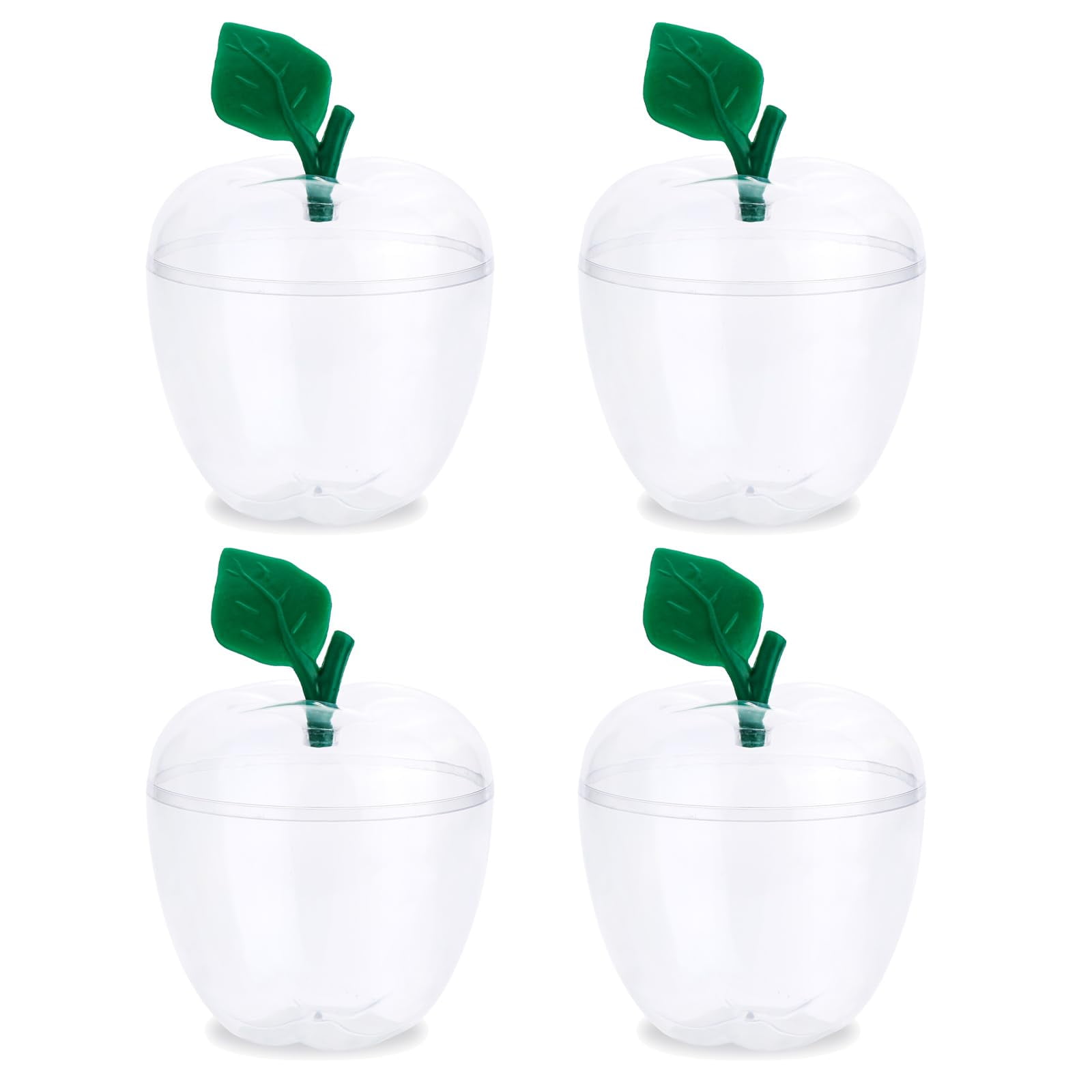Large Clear Apple Container HMF23 4 Pack,Plastic Apple Filling ...