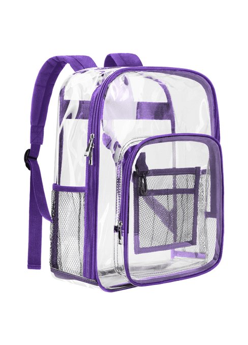 VICHYIE 17'' Clear Backpack, Heavy Duty PVC, Extra Large, for School ...