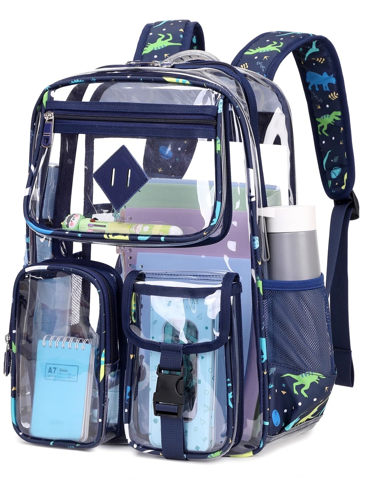 Large Clear Backpack Heavy Duty Stadium Approved See Through Backpack ...