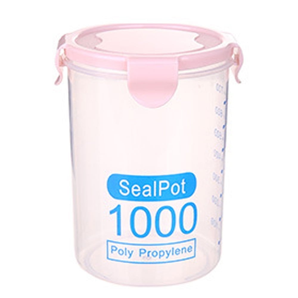 Large Clear Canister with Lid Airtight Food Storage Container for ...