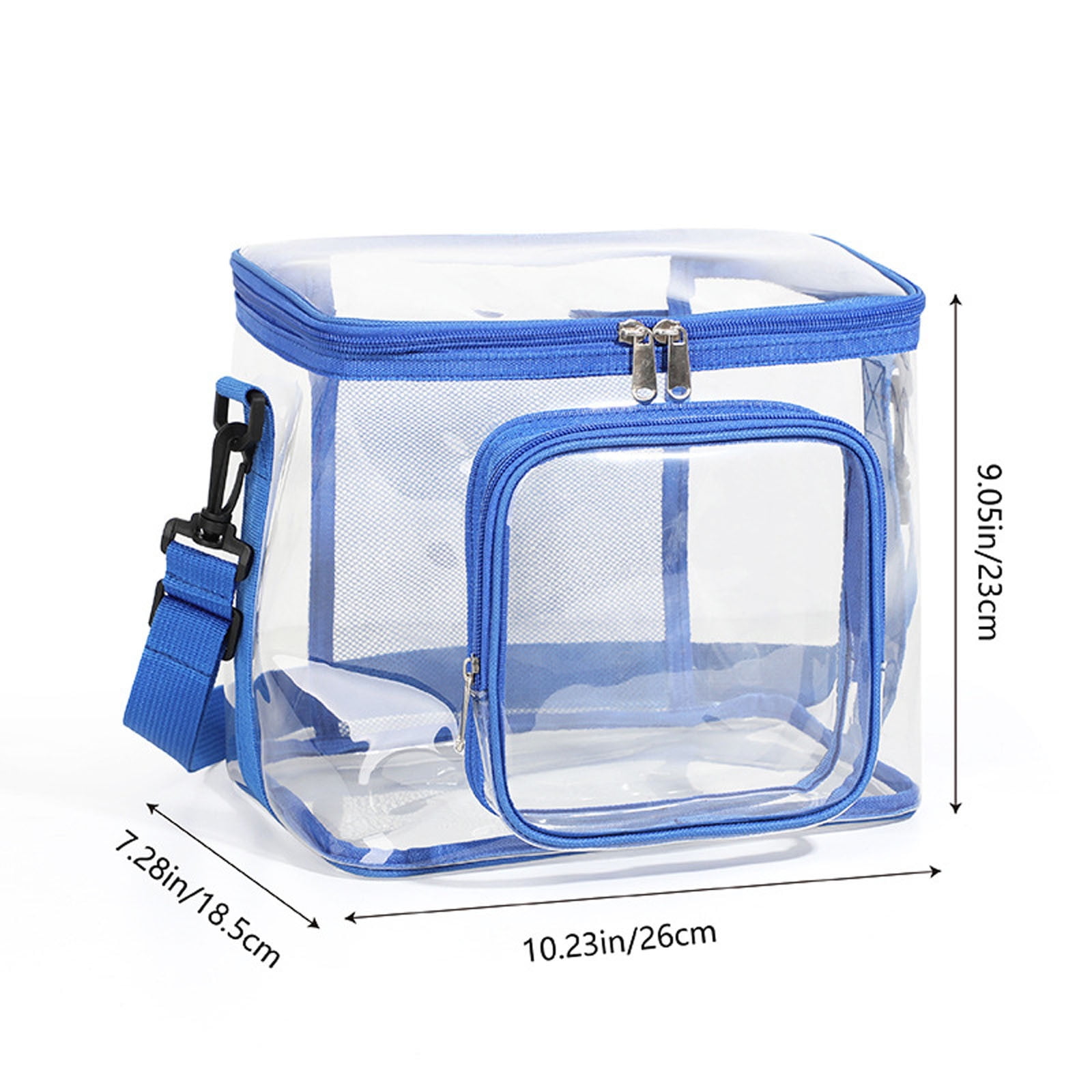 Large Clear Lunch Bags For Work See Through Plastic Lunch Box with ...
