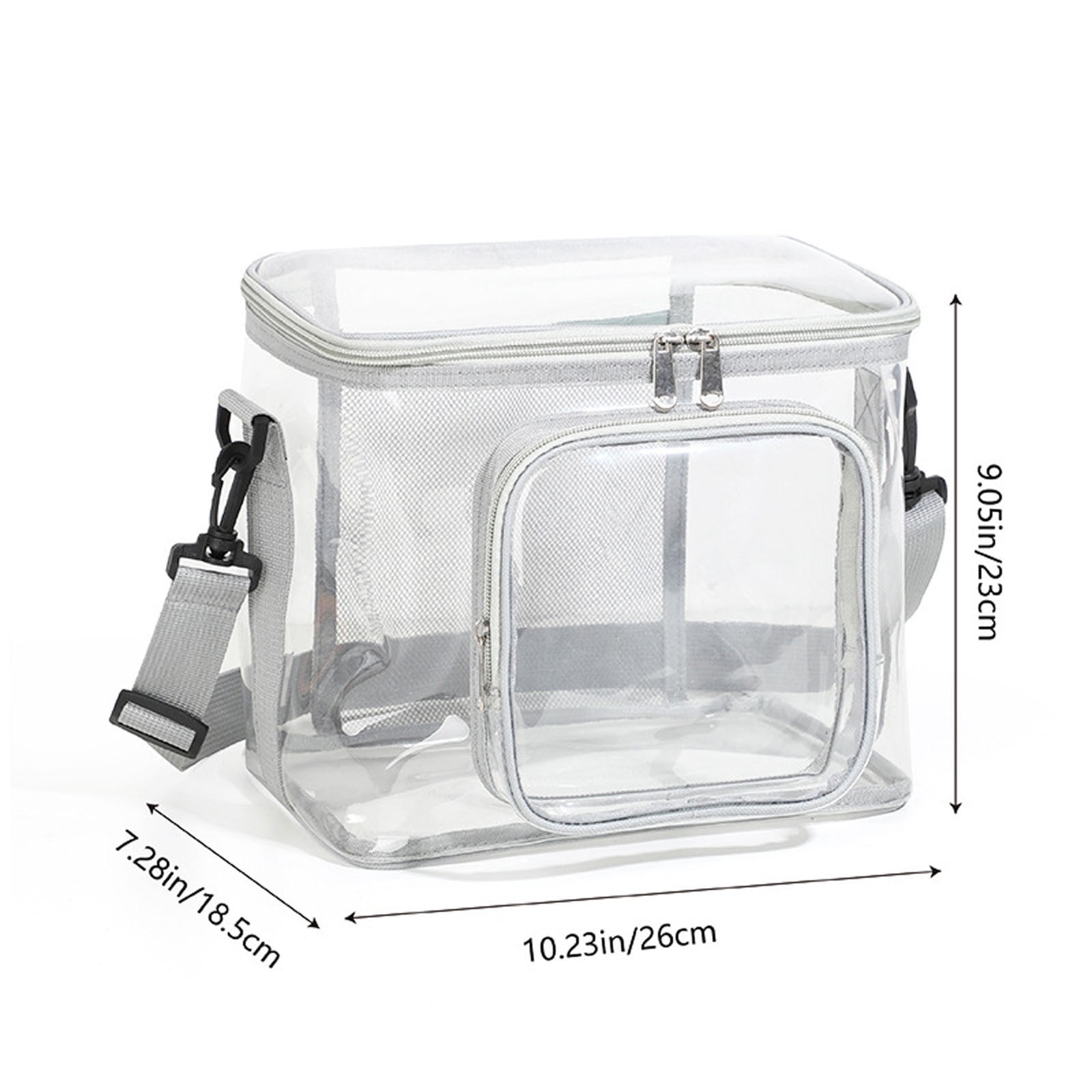 Large Clear Lunch Bags For Work See Through Plastic Lunch Box with ...
