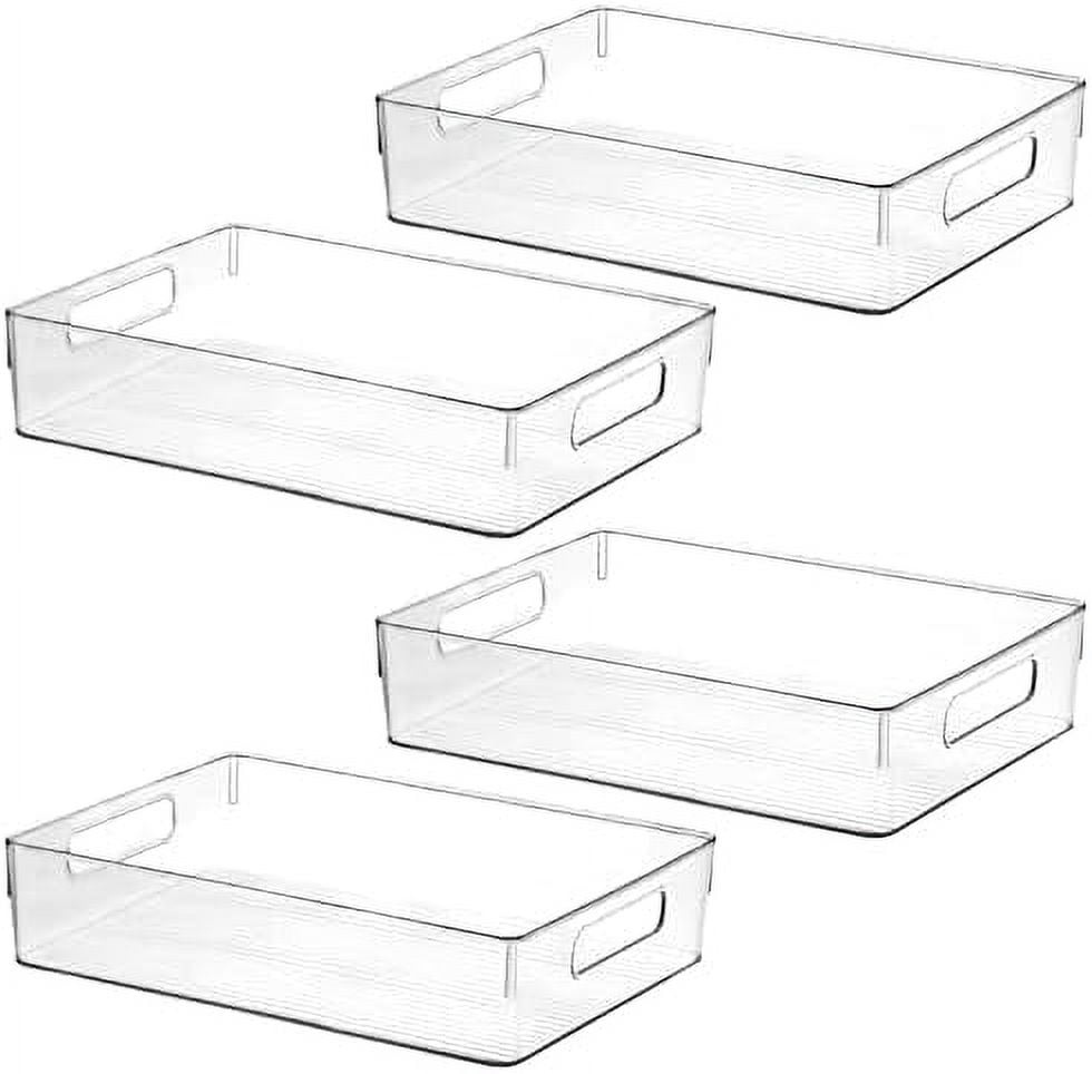 Large Clear Plastic Storage Bins, Pantry Organizers and Storage ...