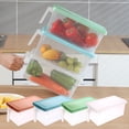 Large Clear Refrigerator Organizer Bins with Lid - Stackable Plastic ...