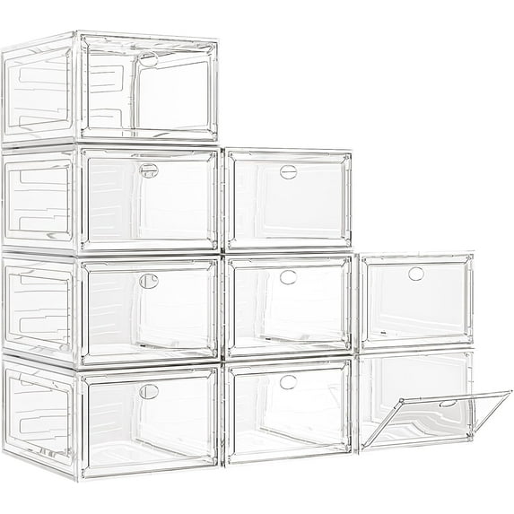Large Clear Shoe Boxes Organizer?Thicker Material? Stronger Shoe Box ...