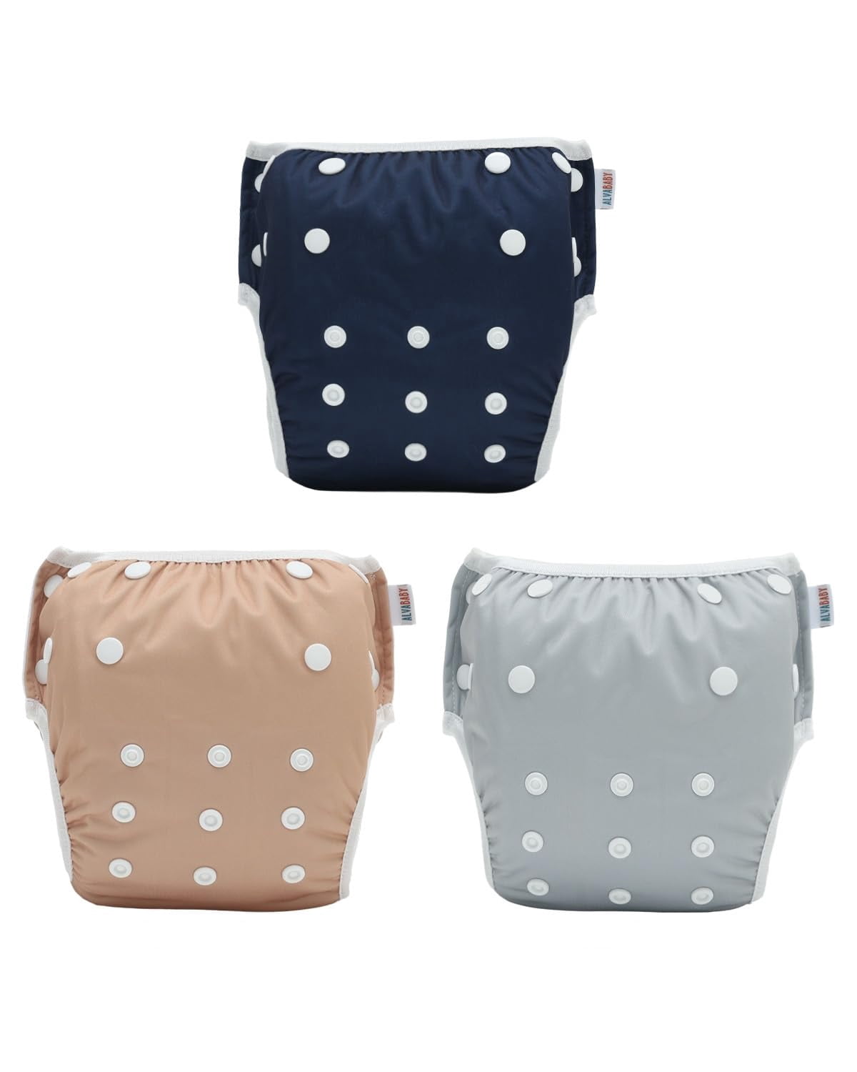 Large Cloth Swim Diaper 3pcs Baby/Toddler/Infant Snap Reusable ...